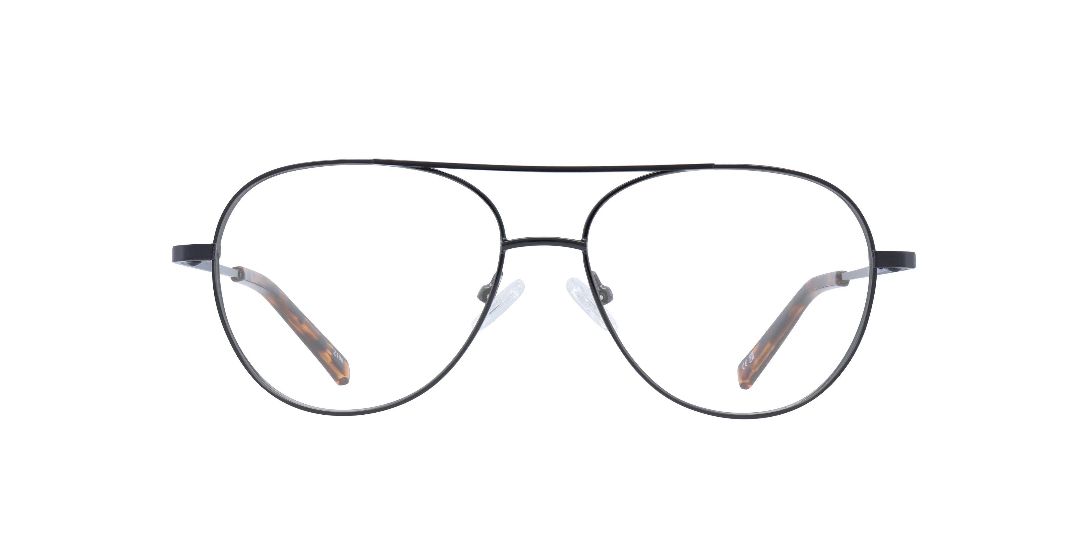 Glasses Direct ™ -Gabriel Pilot Black Full Rim Eyeglasses