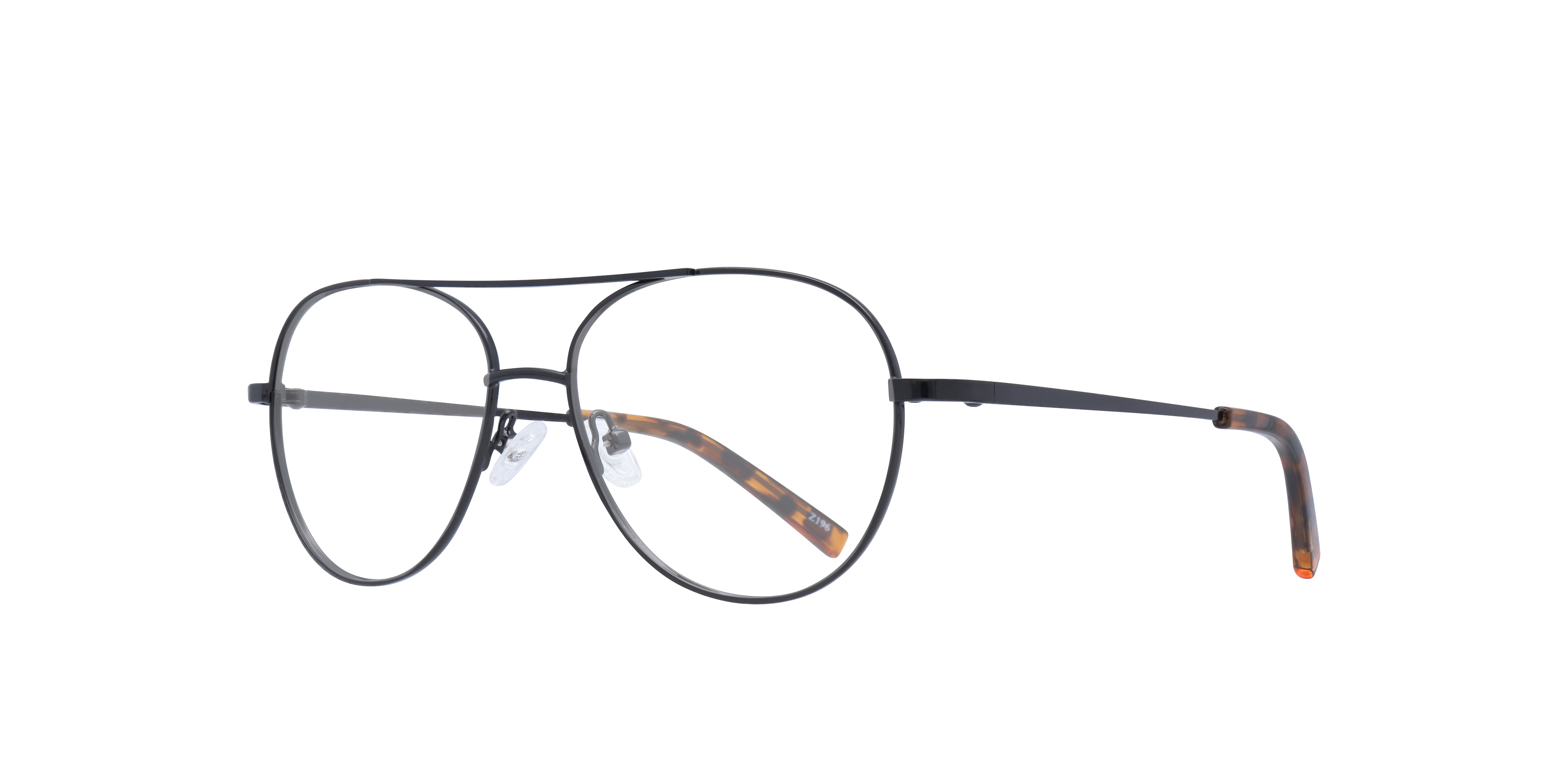 Glasses Direct ™ -Gabriel Pilot Black Full Rim Eyeglasses