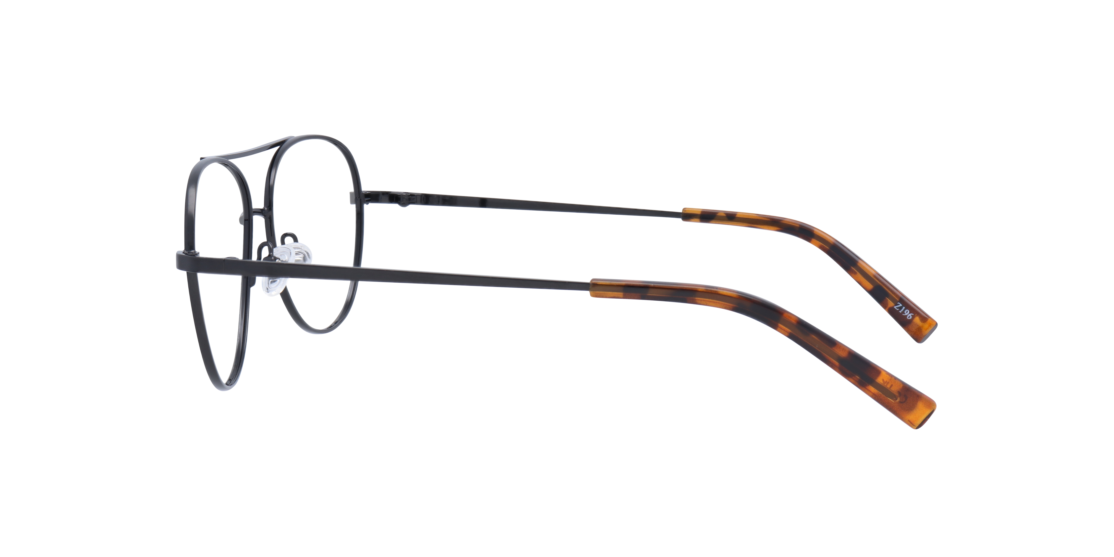 Glasses Direct ™ -Gabriel Pilot Black Full Rim Eyeglasses