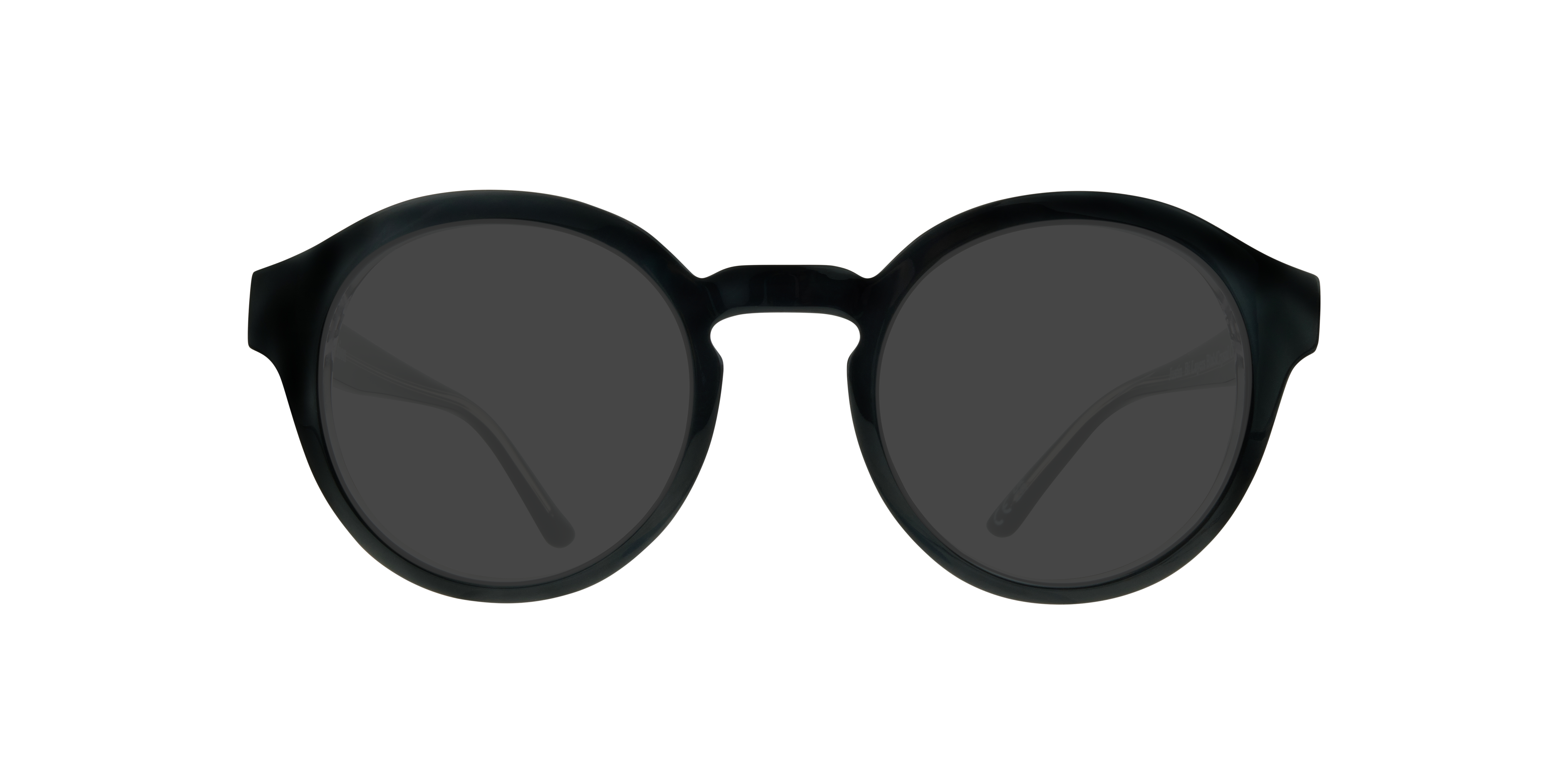 Glasses Direct ™ -Justin Round Bi Layers Black & Crystal Full Rim ...