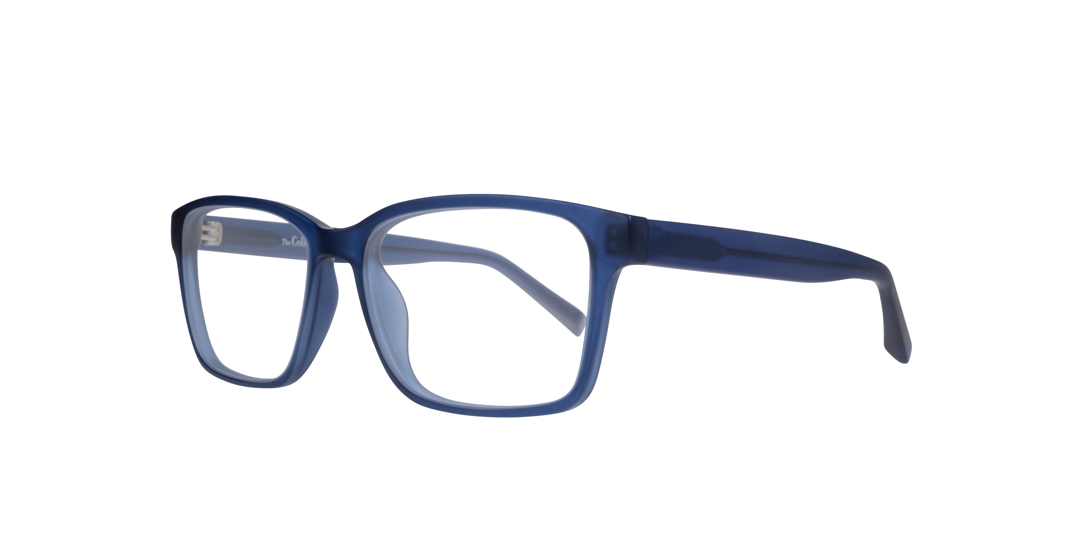 Glasses Direct ™ -Harry Rectangle Crystal Blue Glasses for Men