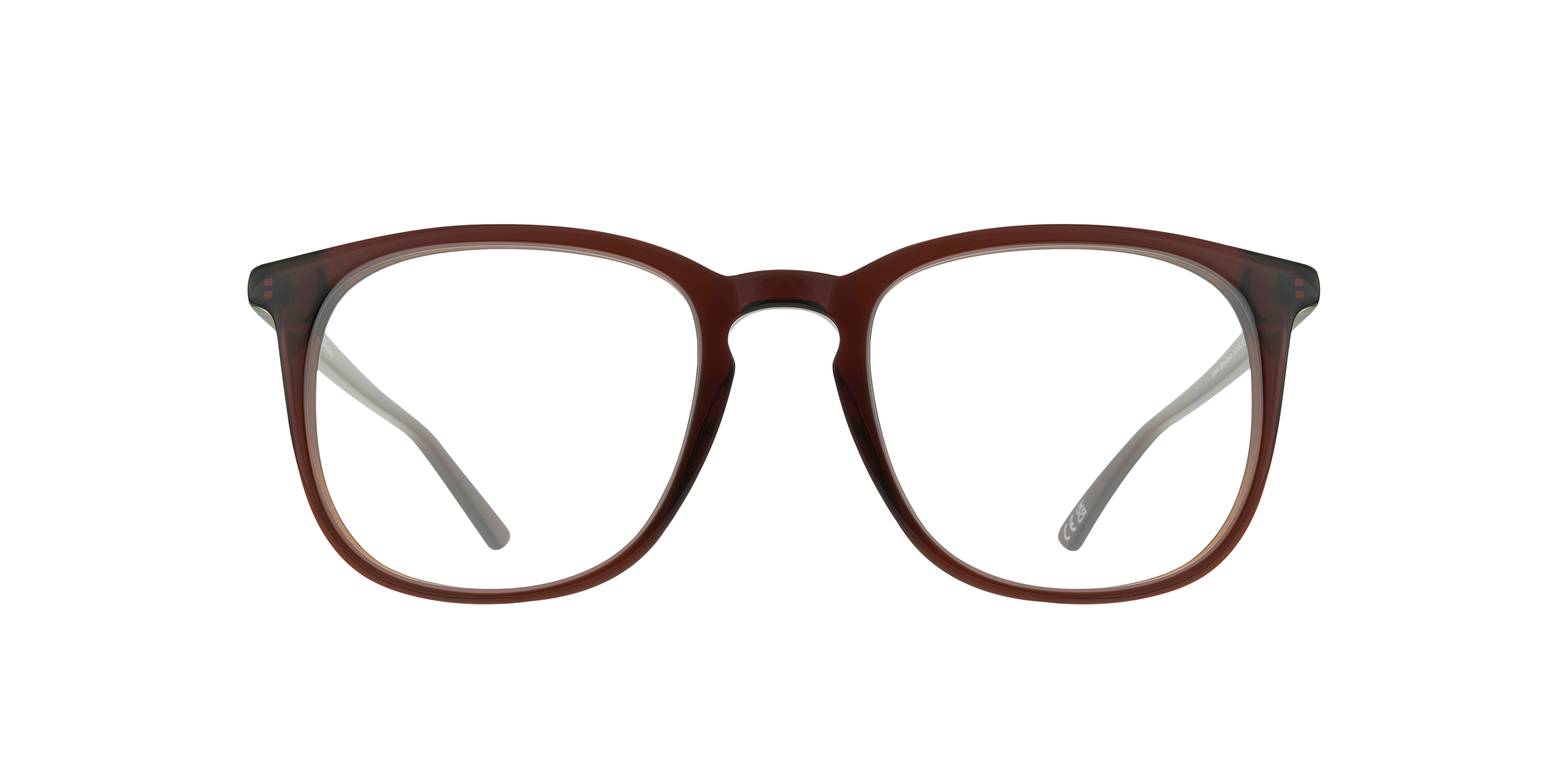 Glasses Direct ™ -Lawson Square Shiny Brown Glasses for Men