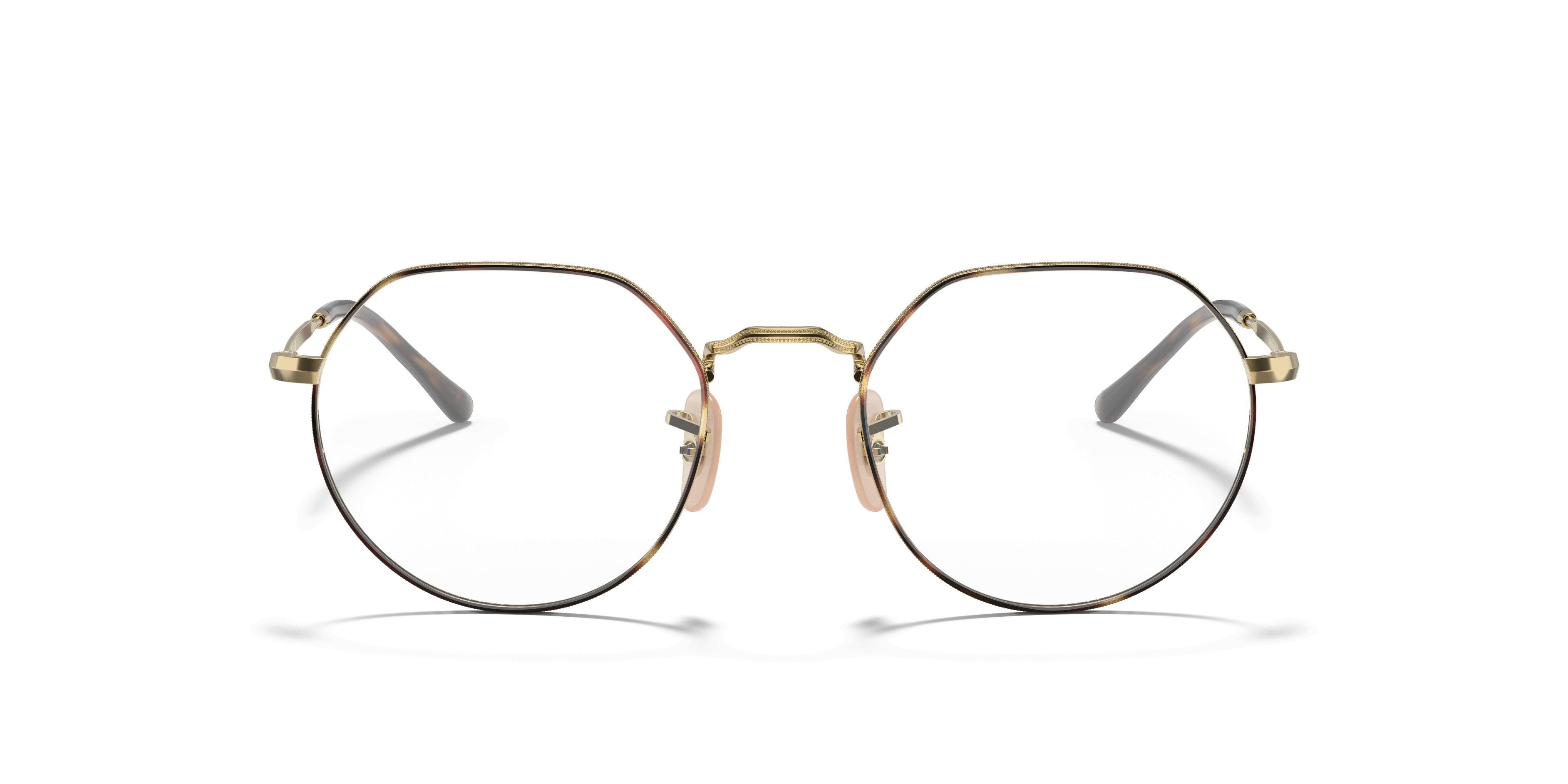 Glasses Direct ™ -RB6465 - Irregular Havana On Gold Frame Eyeglasses