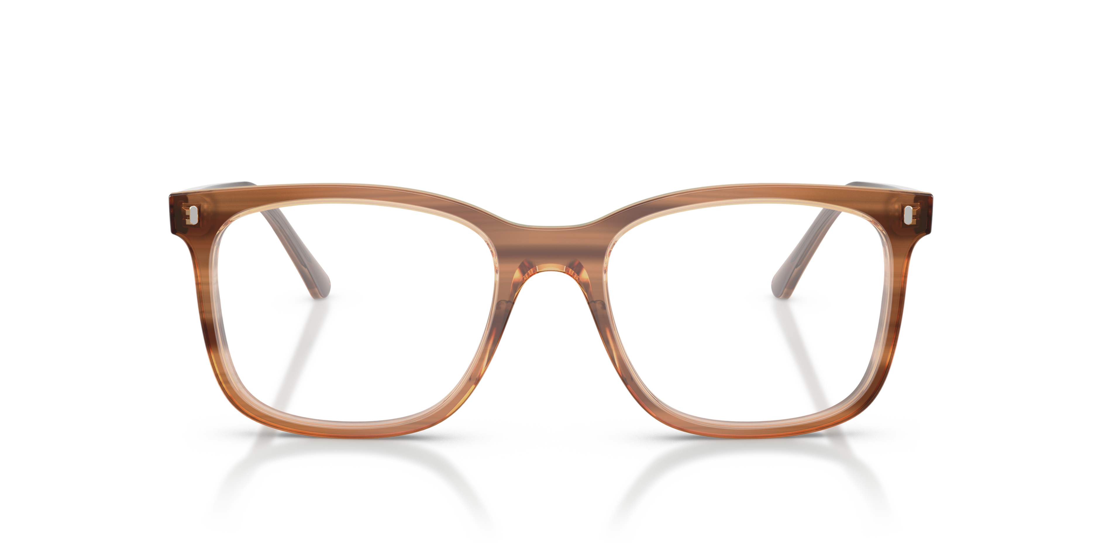 Glasses Direct ™ -RB5446 - Square Striped Brown Frame Eyeglasses