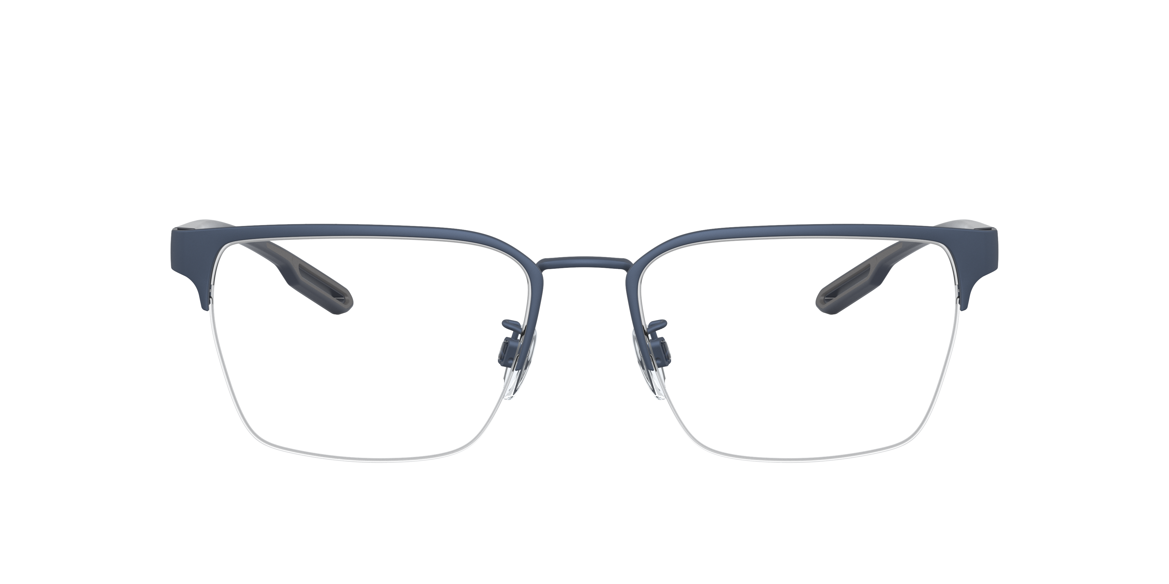 Glasses Direct ™ -EA1137 - Square Matte Blue Frame Glasses For Men