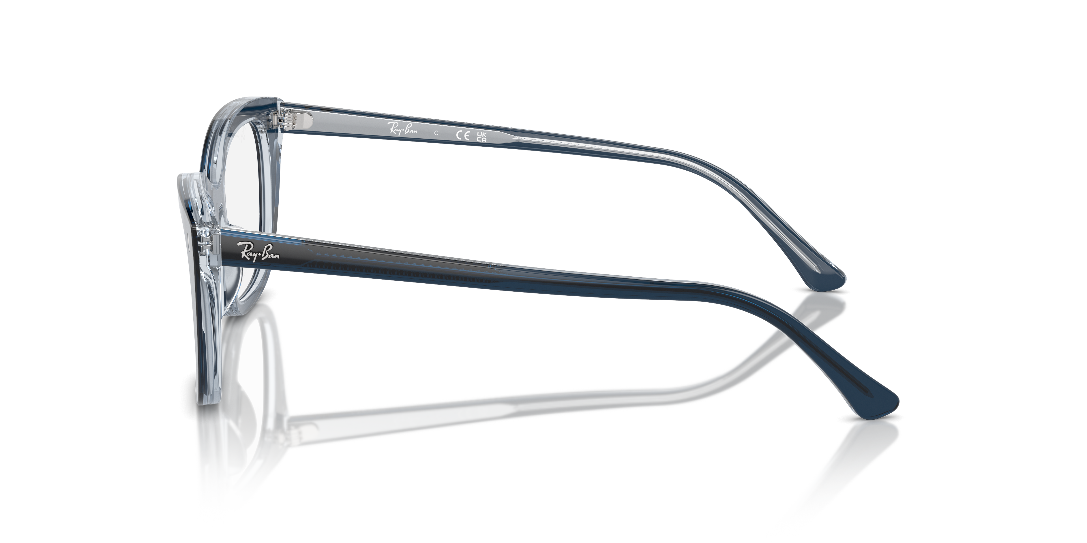 Glasses Direct ™ -RB5433 - Pillow Blue On Transparent Blue Frame Eyeglasses