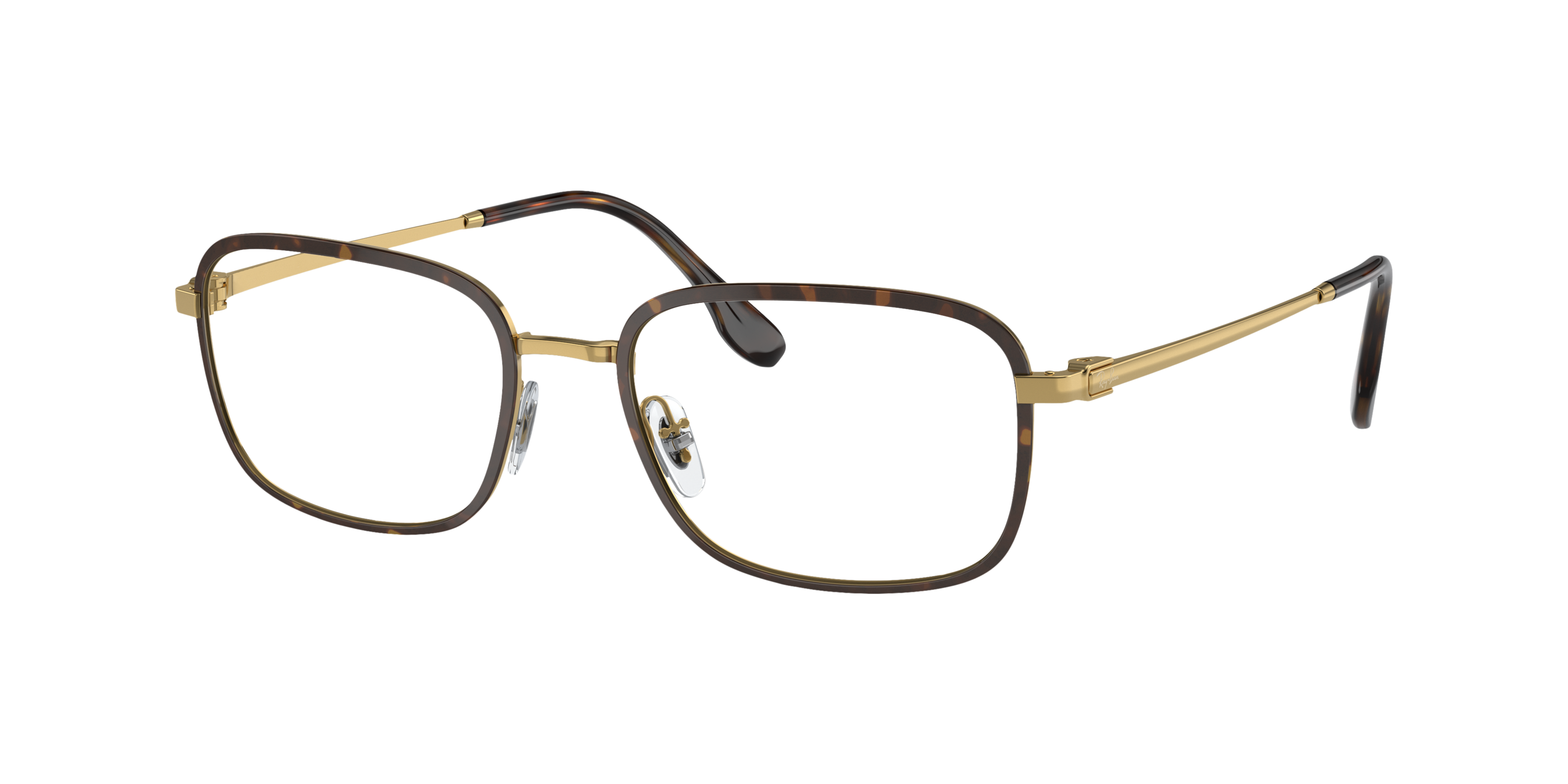 Glasses Direct ™ -RB6495 - Pillow Havana On Gold Frame Glasses For Men