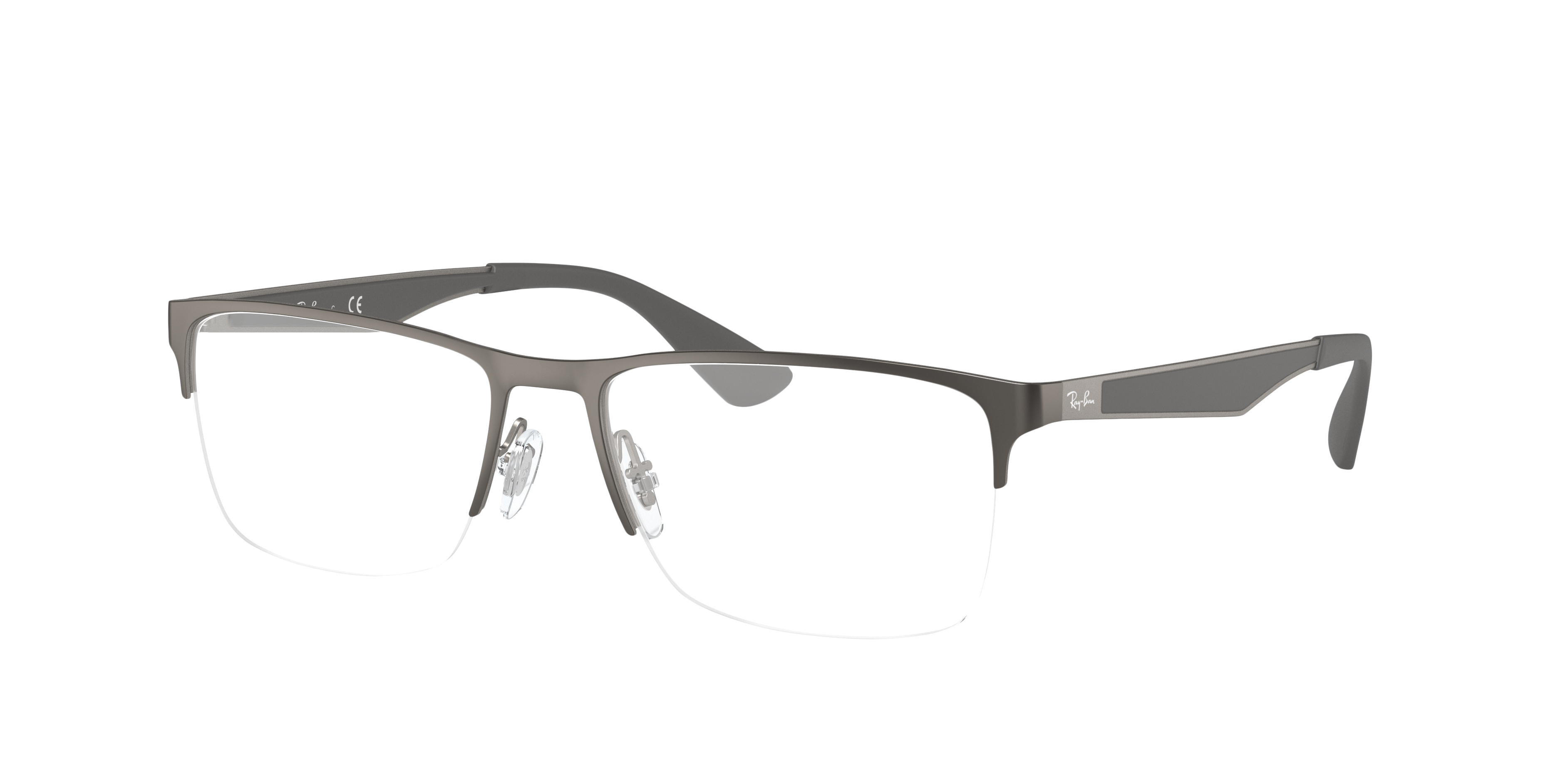 Glasses Direct ™ -RB6335 - Rectangle Gunmetal Frame Eyeglasses