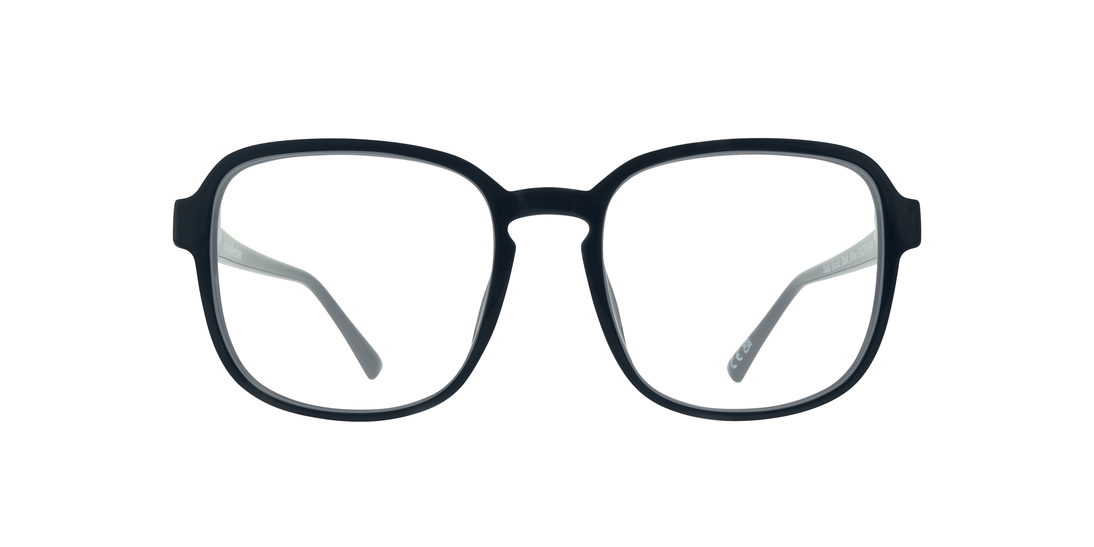 Glasses Direct ™ -Jada Square Solid Dark Blue Glasses for Women
