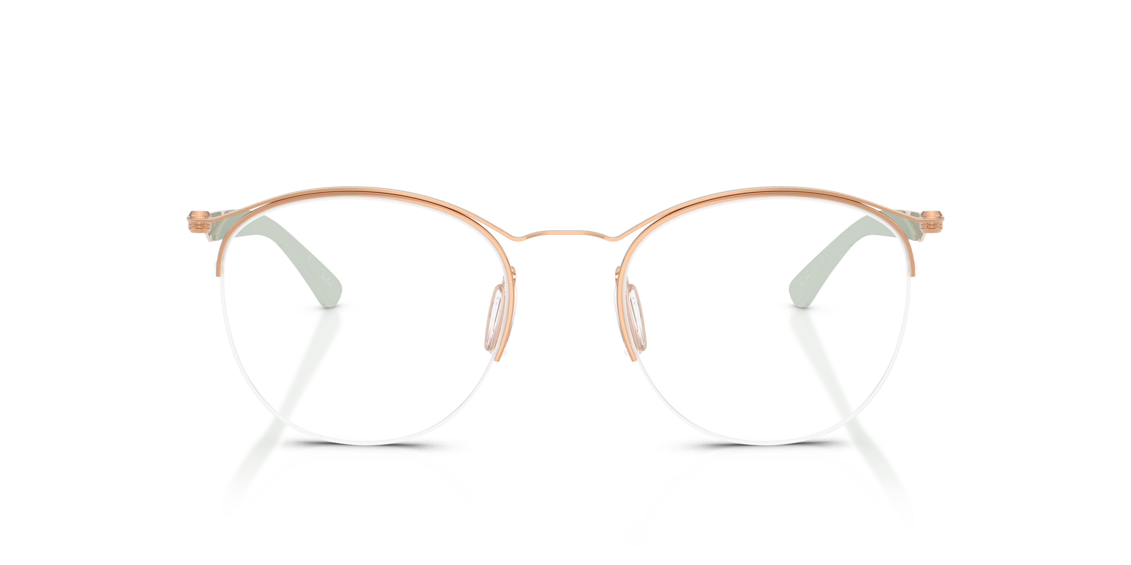 Glasses Direct ™ -RB7553 - Round Rose Gold Frame Eyeglasses