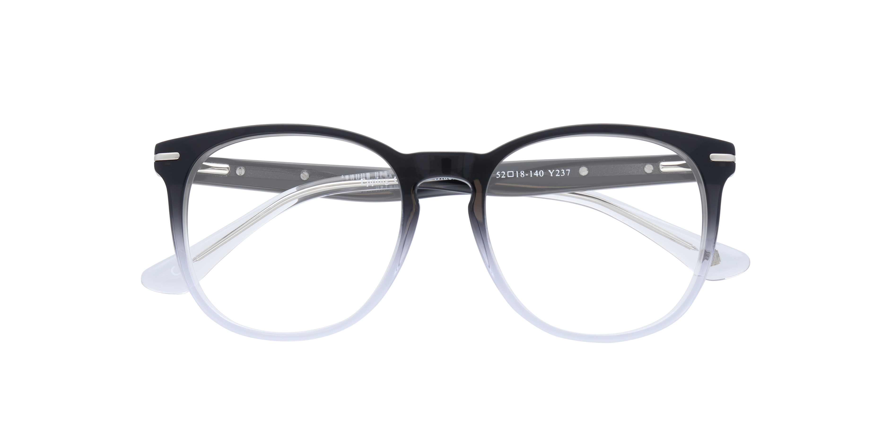 Glasses Direct ™ -Epping Square Gradient Black Crystal Full Rim Eyeglasses