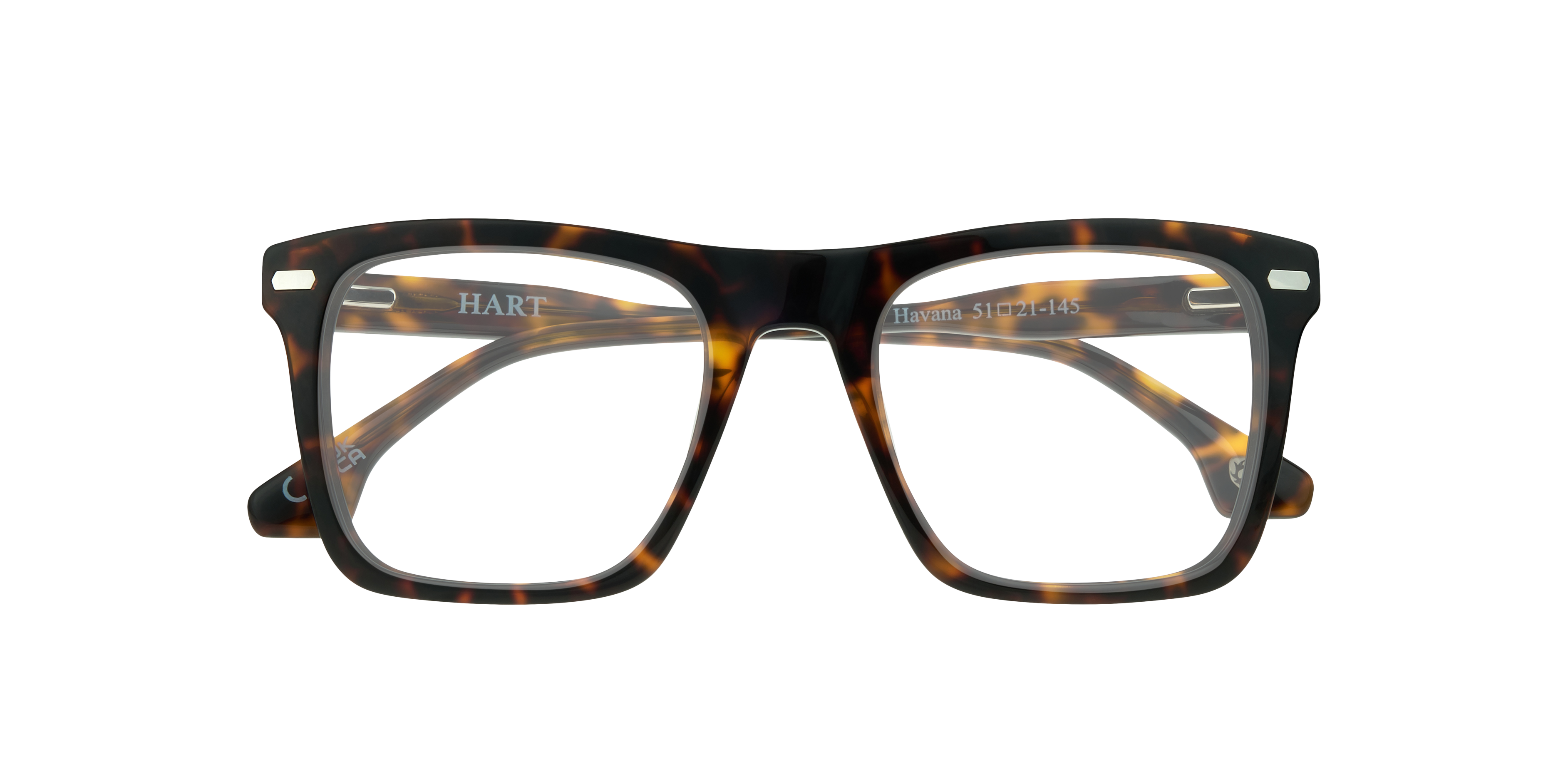 Glasses Direct ™ -Jagger Square Havana Glasses for Men