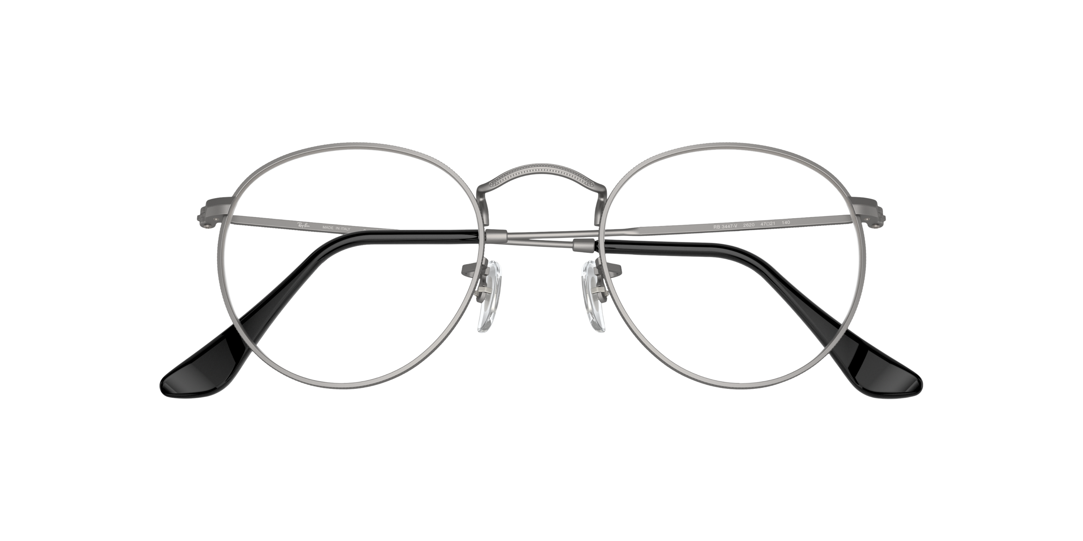 Glasses Direct ™ -RB3447V - Round Gunmetal Frame Eyeglasses