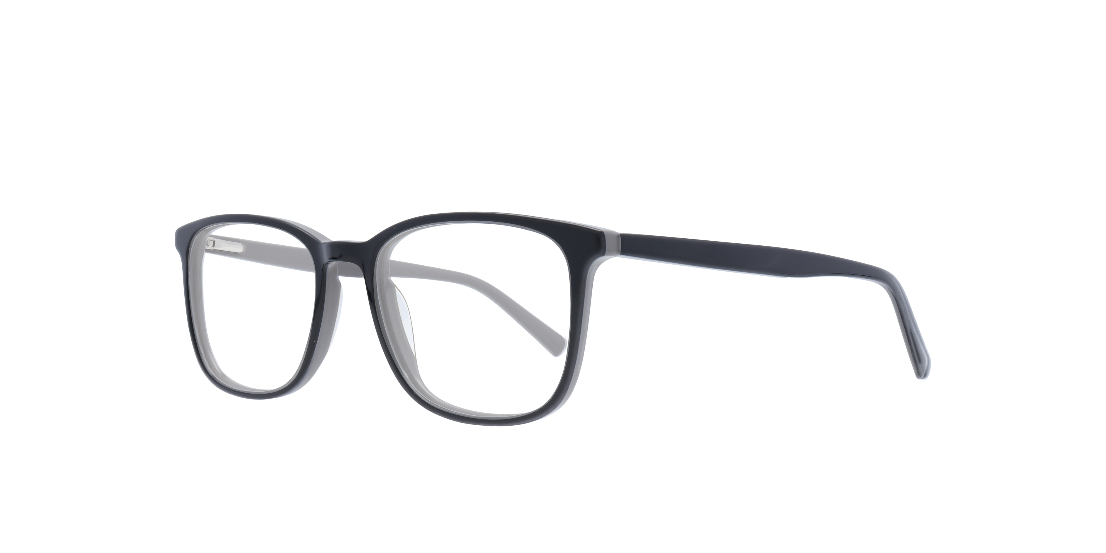 Glasses Direct ™ -Grayson Rectangle Black & Grey Full Rim Eyeglasses