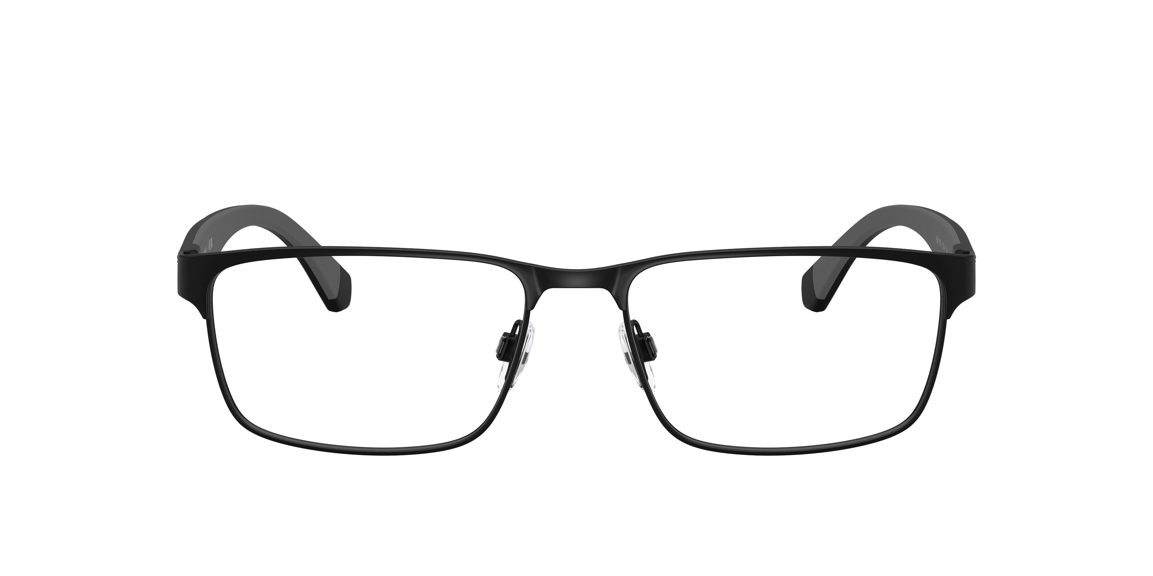 Glasses Direct ™ -EA1105 - Rectangle Matte Black Frame Glasses For Men