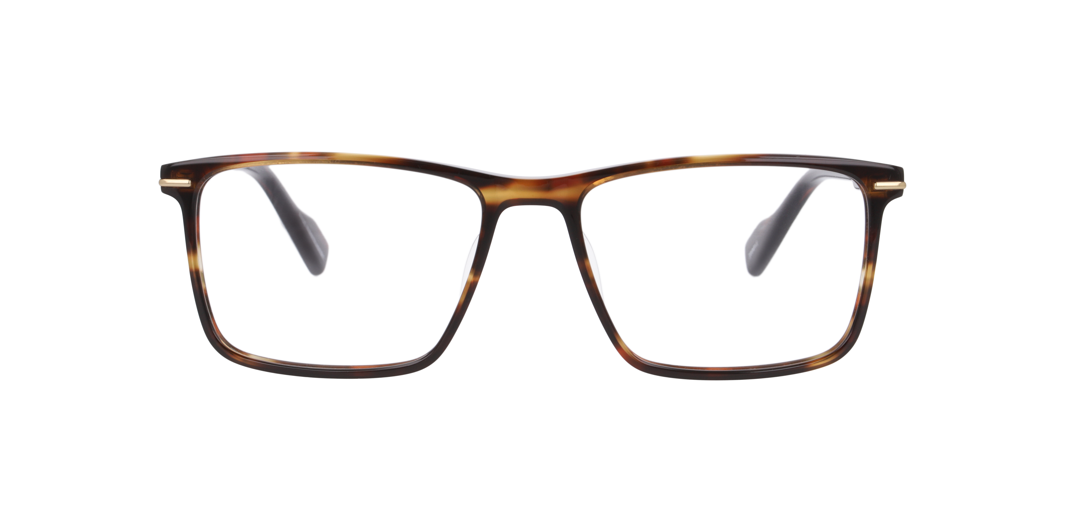 Glasses Direct ™ -Bshigh Rectangle Brown Glasses for Men