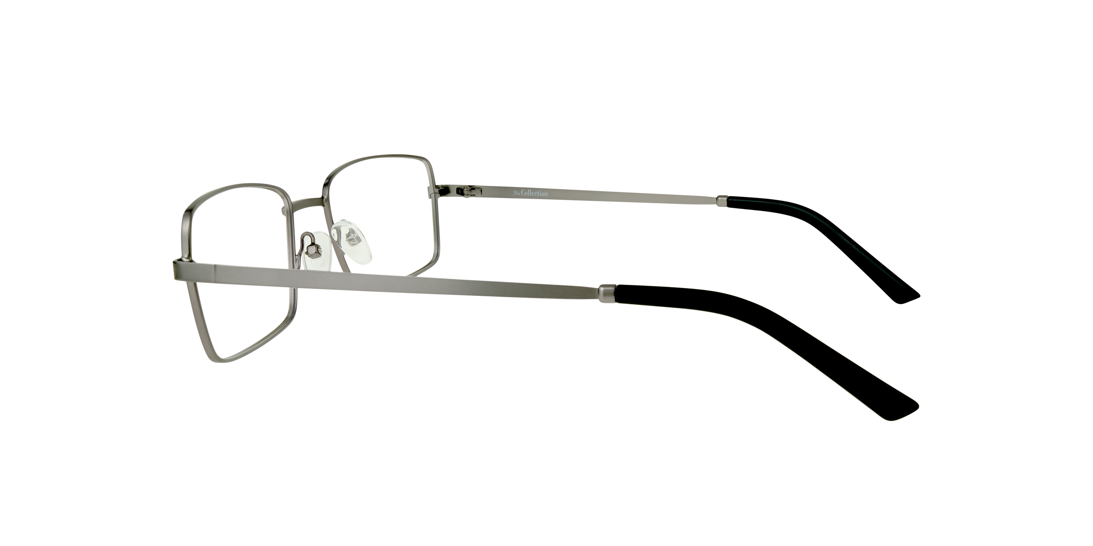 Glasses Direct ™ -Kai Rectangle Matte Gunmetal Glasses for Men