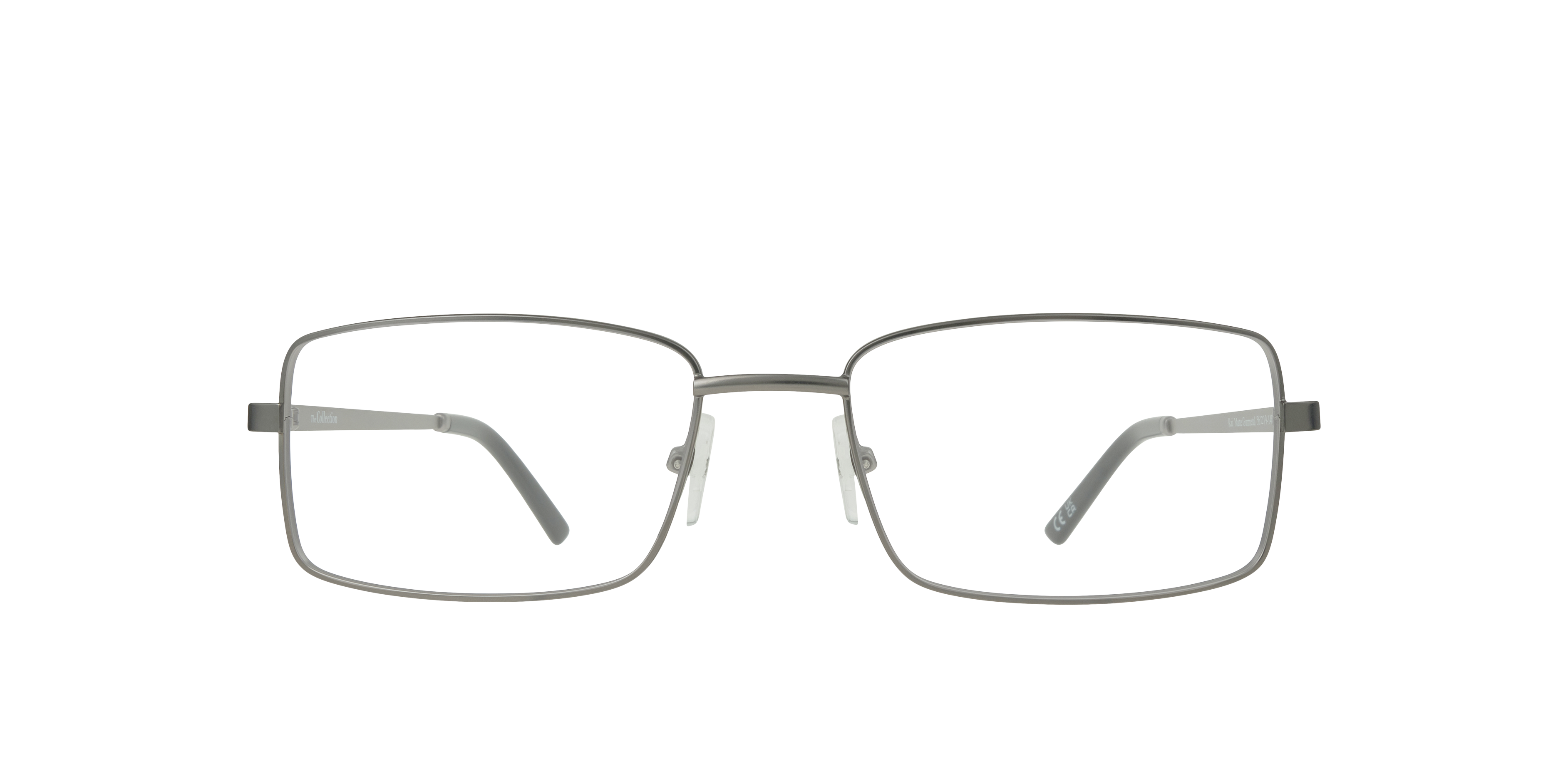 Glasses Direct ™ -Kai Rectangle Matte Gunmetal Glasses for Men