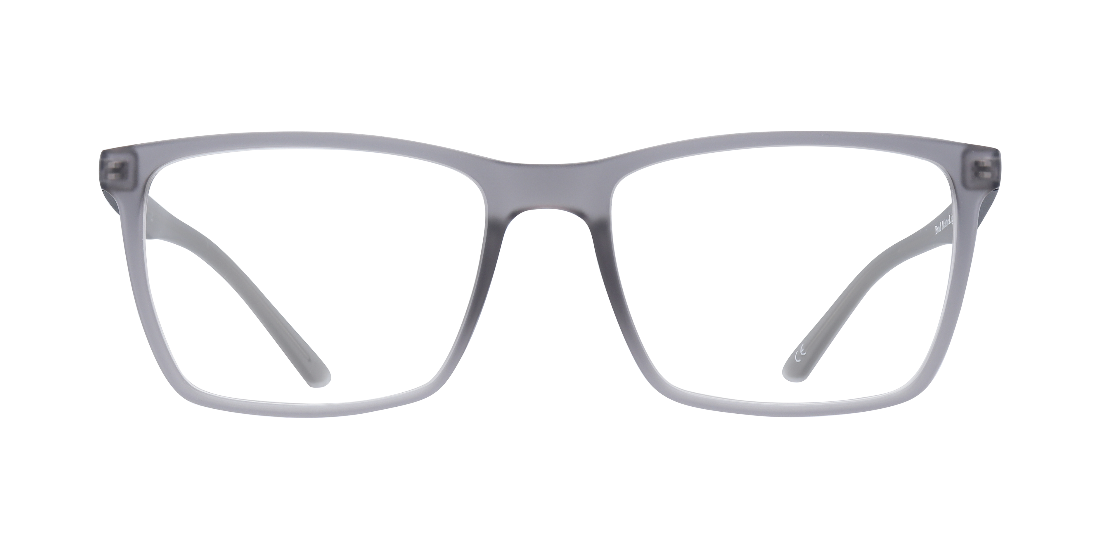 Glasses Direct ™ -Brad Square Matte Light Grey Glasses for Men