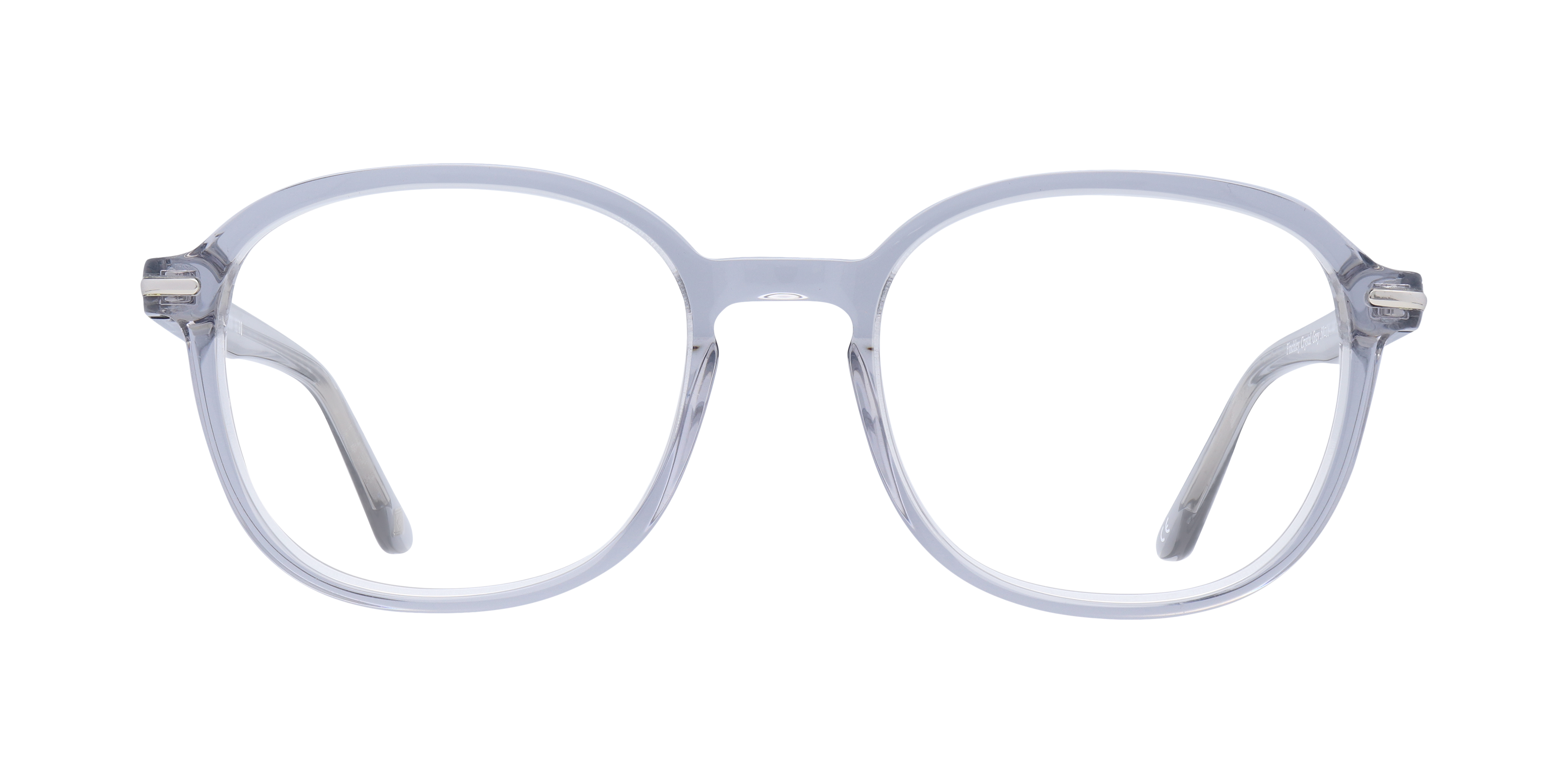 Glasses Direct ™ -Finchley Round Crystal Grey Full Rim Eyeglasses