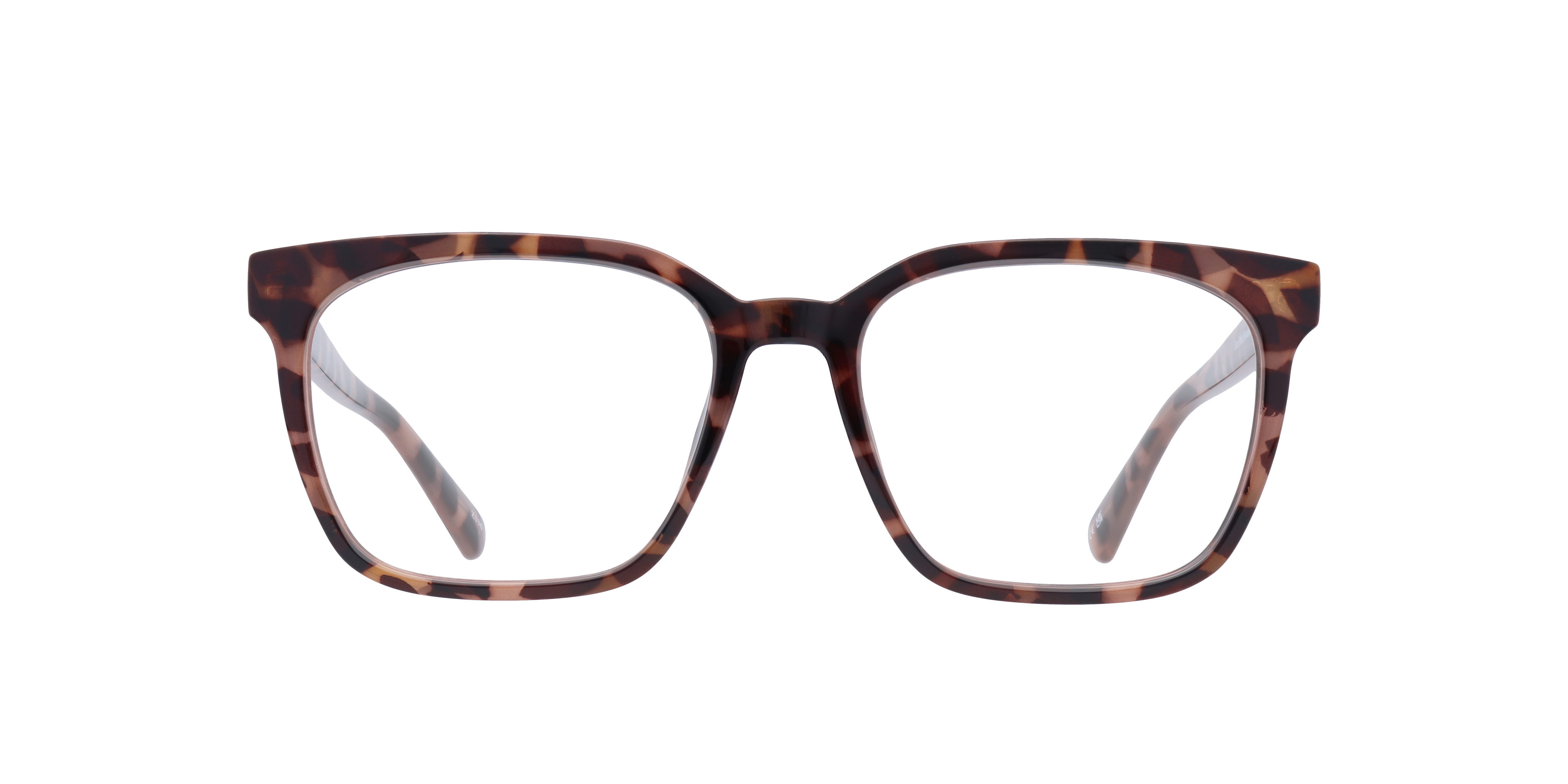 Glasses Direct ™ -Gian Square Pink Havana Full Rim Eyeglasses