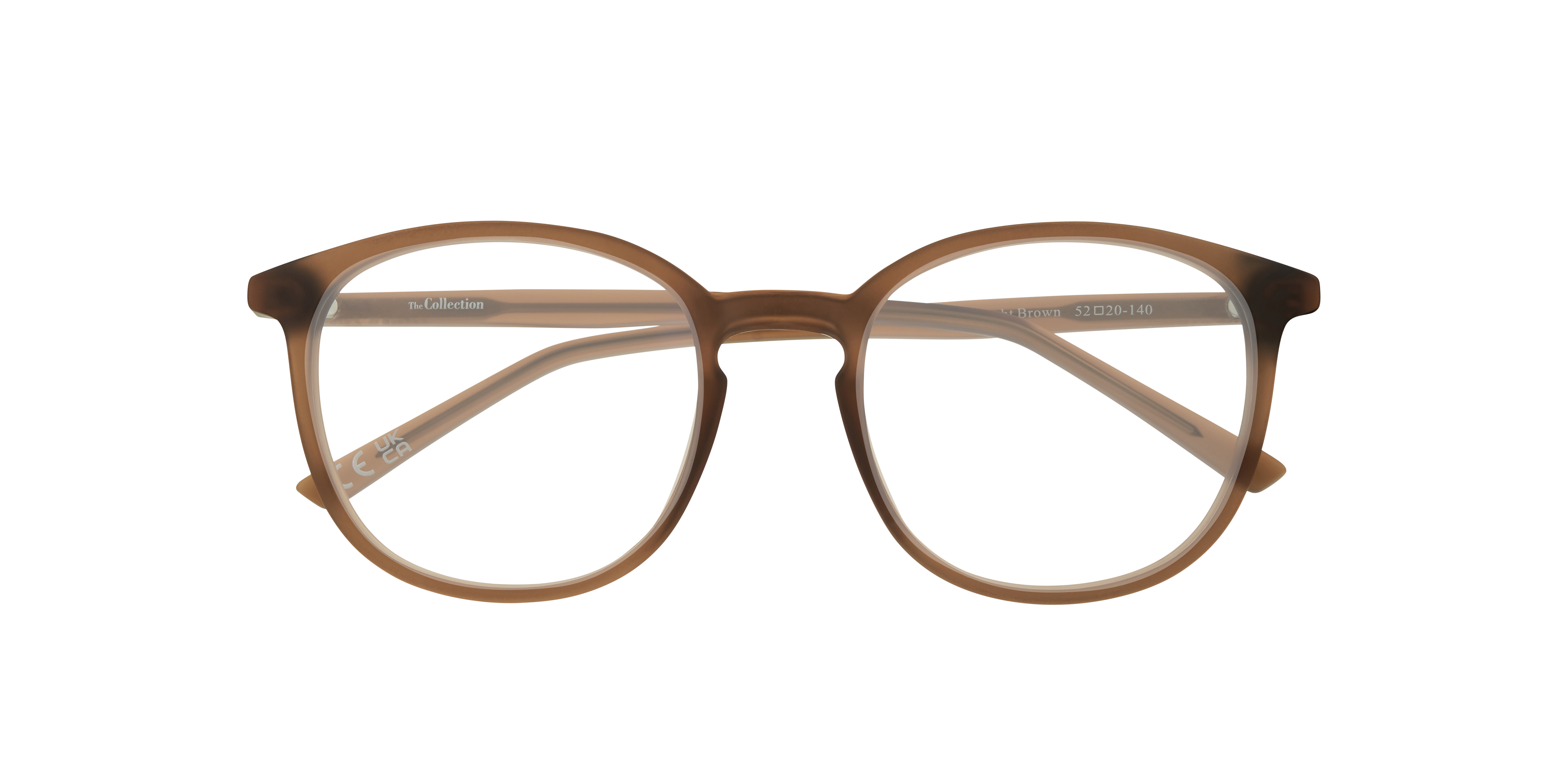 Glasses Direct ™ -Kinsley Square Matte Light Brown Full Rim Eyeglasses