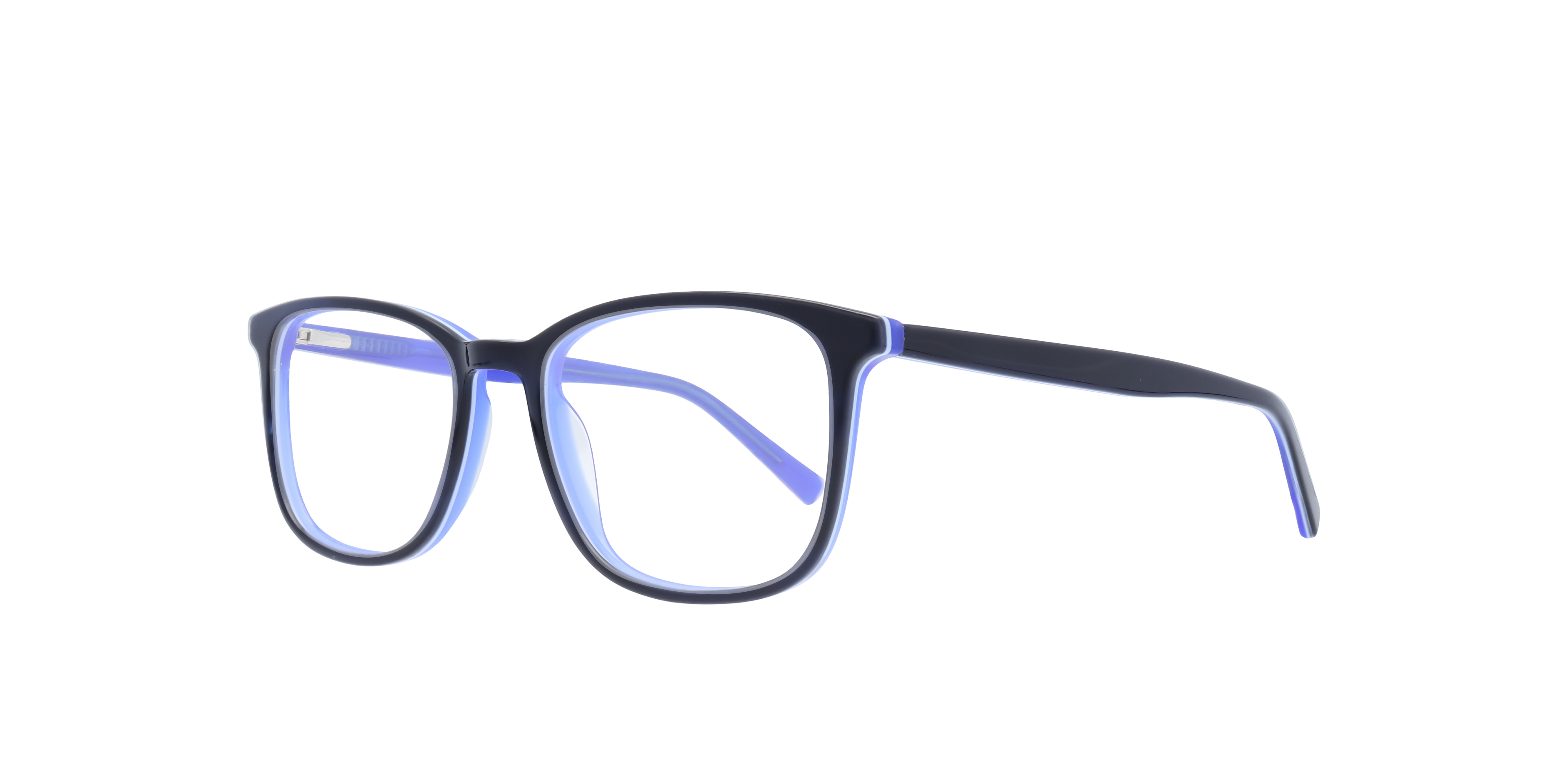 Glasses Direct ™ -Grayson Rectangle Black & Blue Full Rim Eyeglasses
