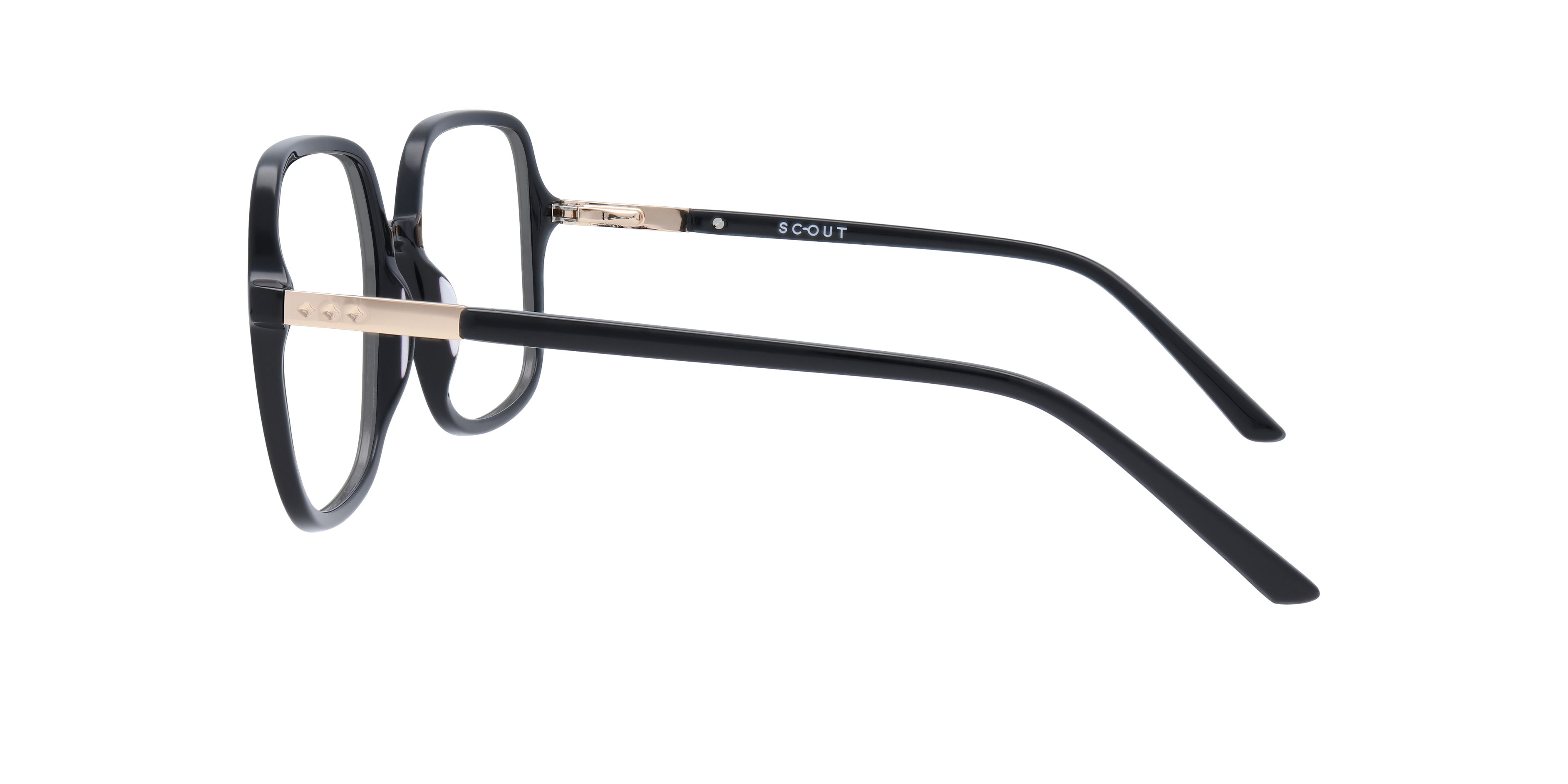 Glasses Direct ™ -Calina Square Black Glasses for Women