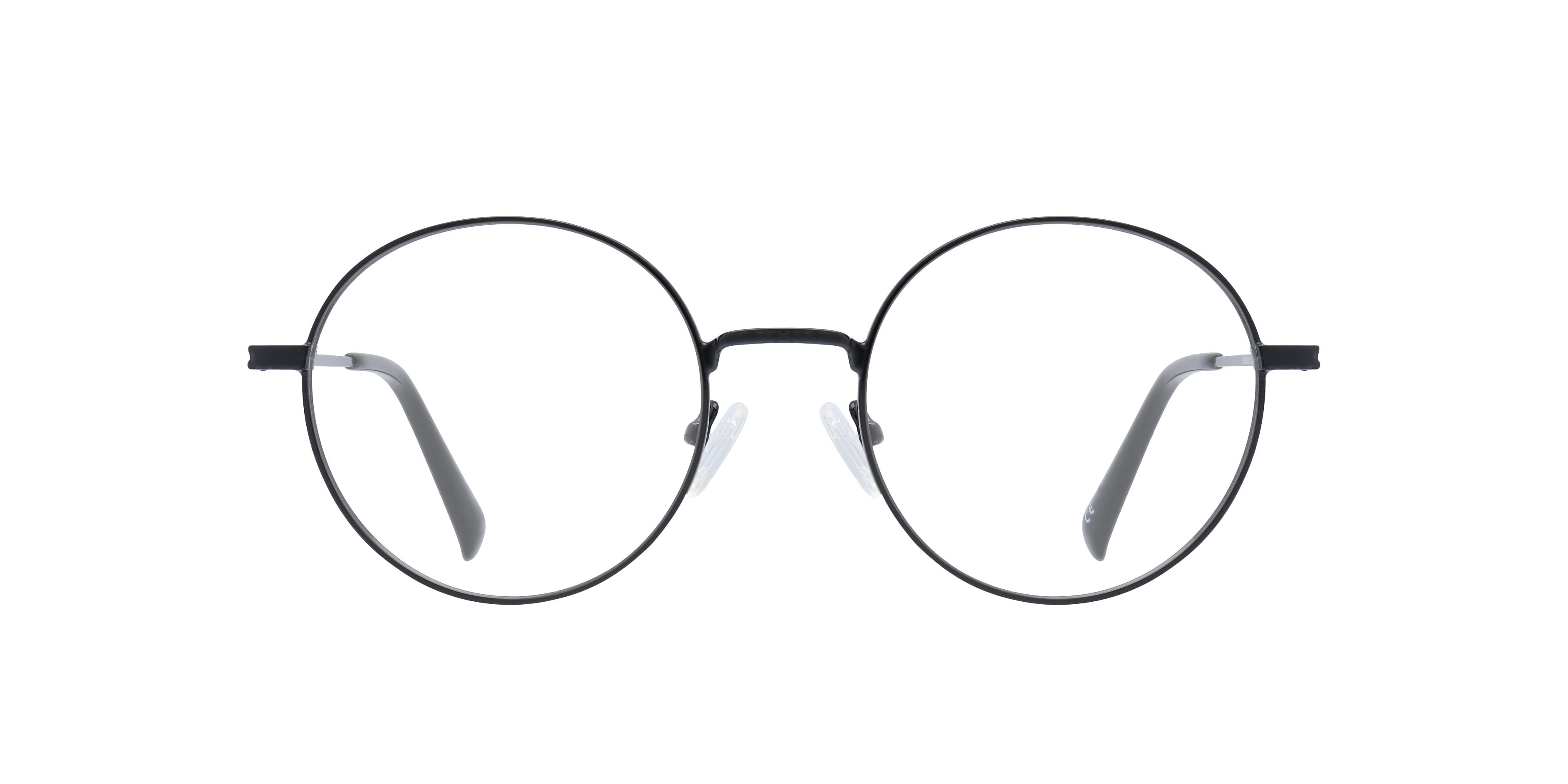 Glasses Direct ™ -Everly Round Shiny Black Full Rim Eyeglasses