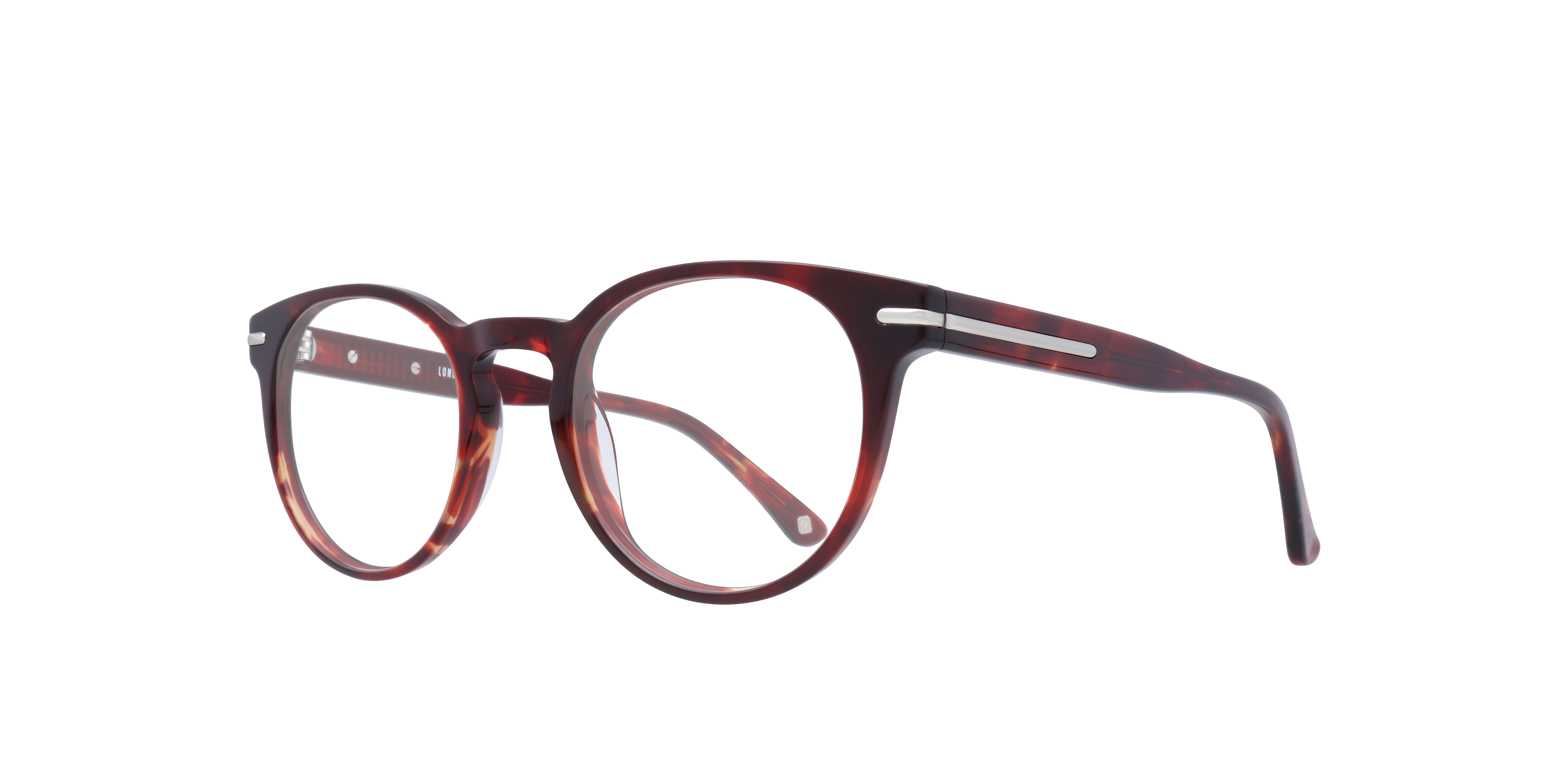 Glasses Direct ™ -Dalston Round Shiny Demi Red Full Rim Eyeglasses