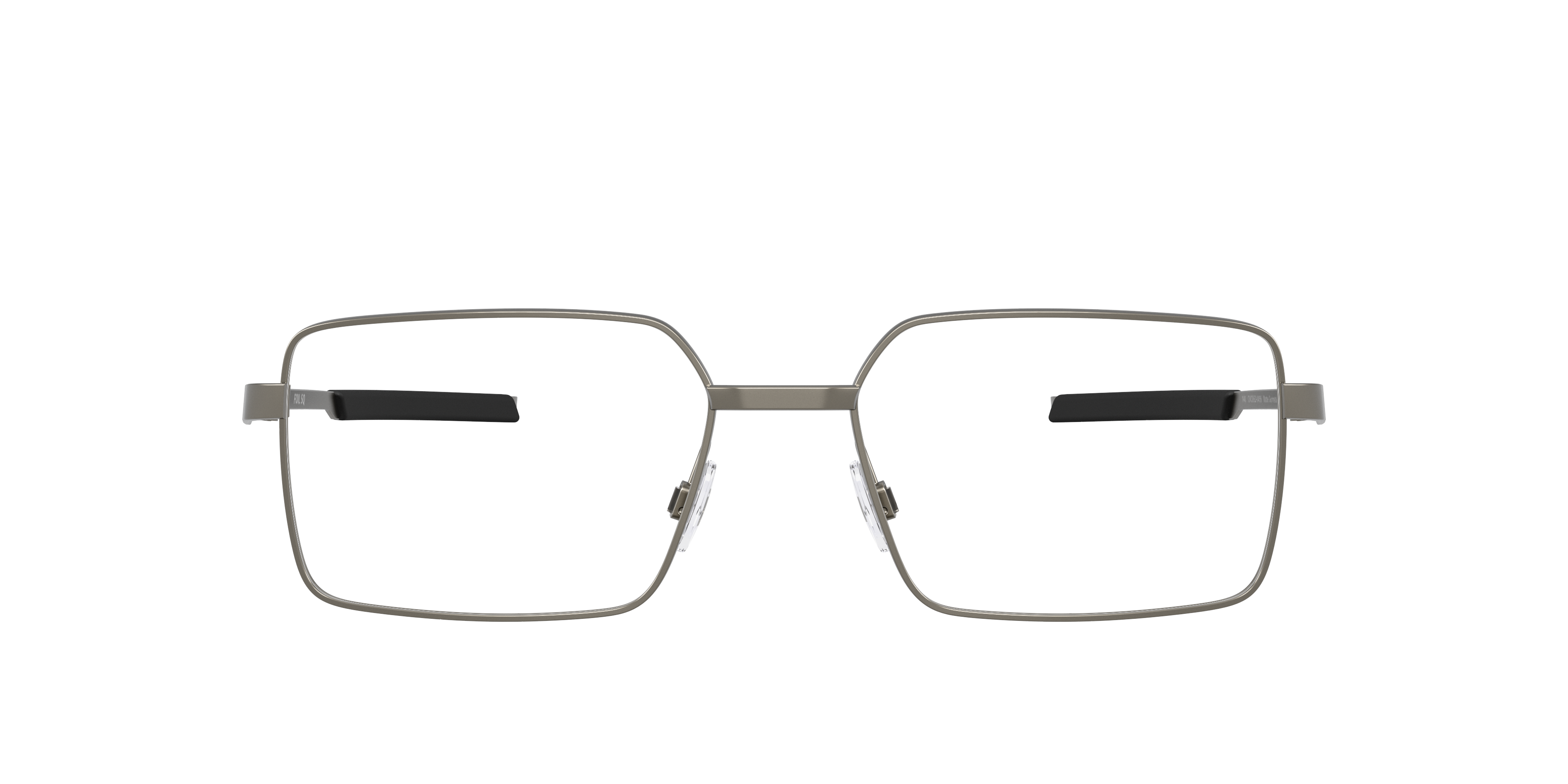 Glasses Direct ™ -Foil SQ - Rectangle Matte Gunmetal Frame Glasses For Men