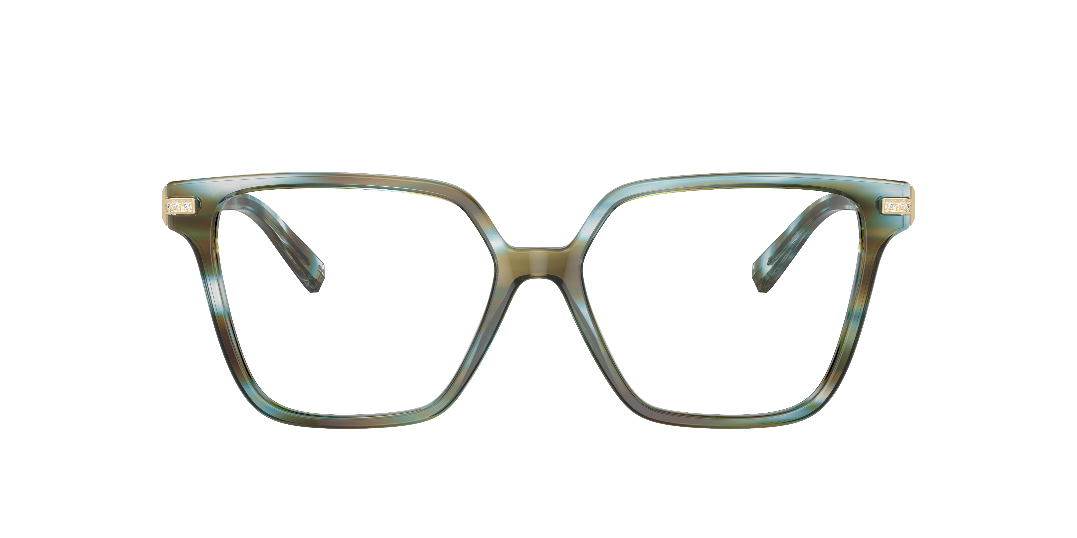 Glasses Direct ™ -TF2234B - Square Ocean Turquoise Frame Glasses For Women
