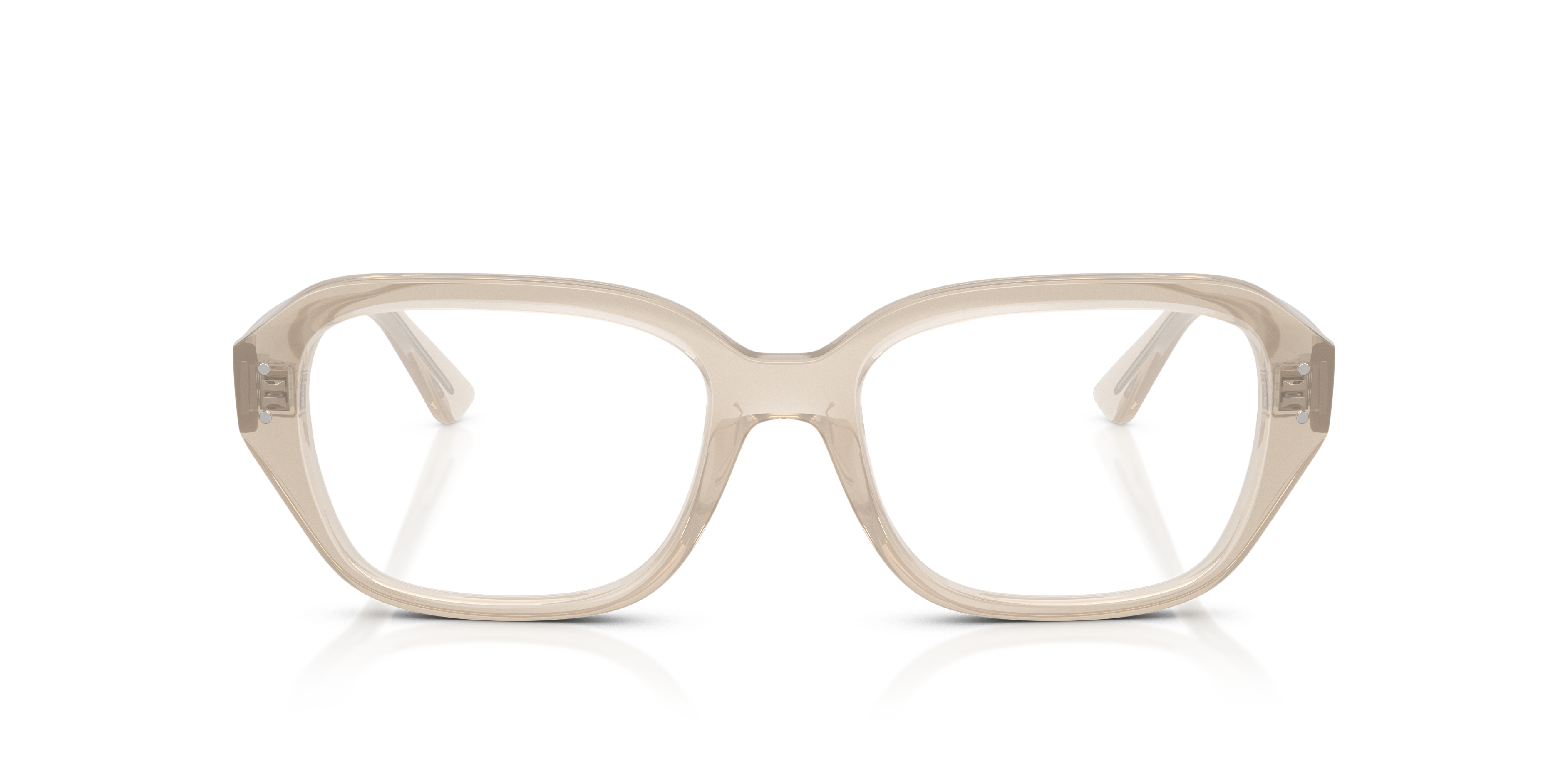 Glasses Direct ™ -RB7258 - Square Cloudy Warm White Frame Eyeglasses