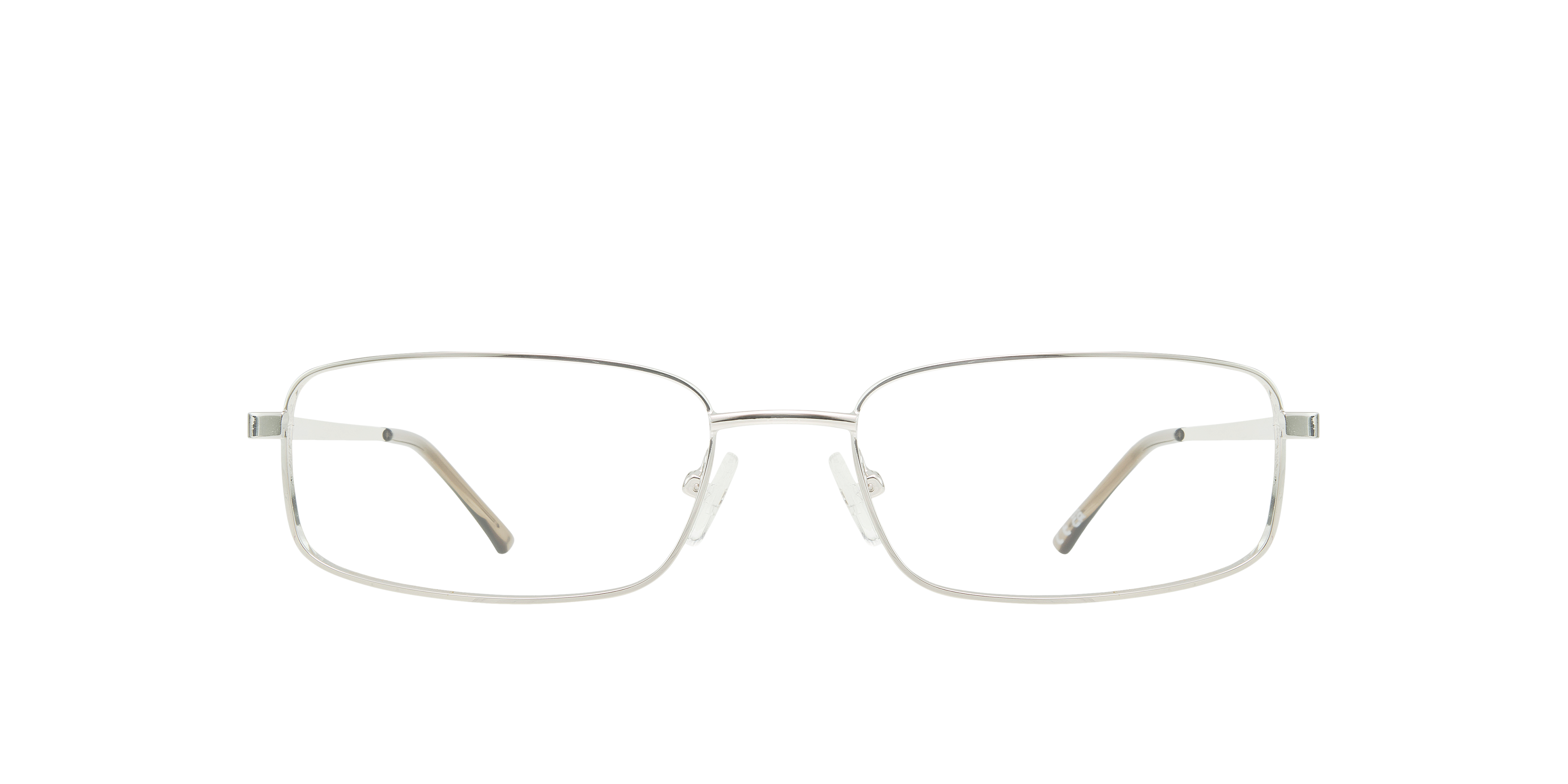 Glasses Direct ™ -Lance Rectangle Silver & Grey Glasses for Men