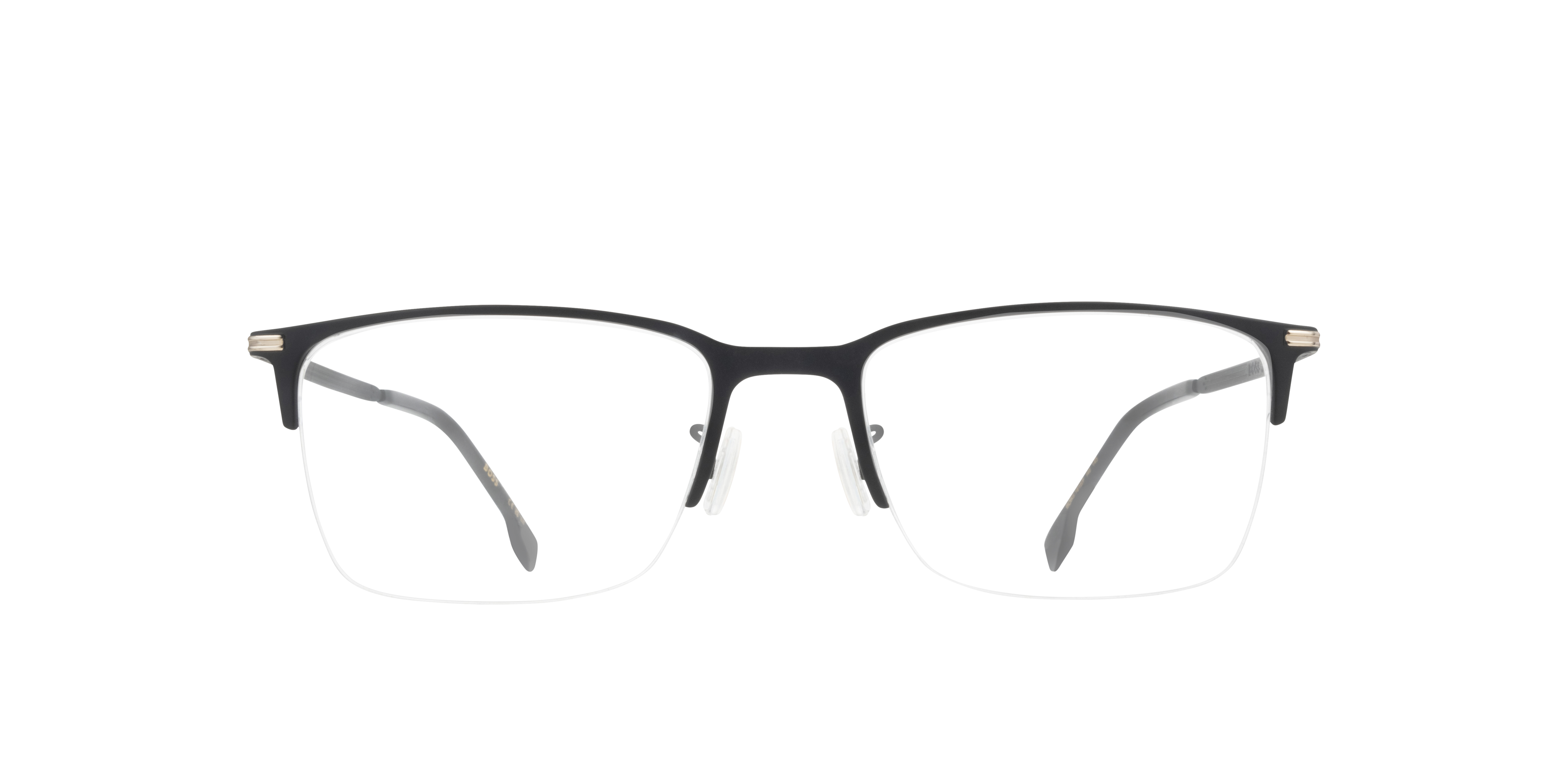 Glasses Direct ™ -BOSS 1616 & F - Rectangle Black Frame Glasses For Men