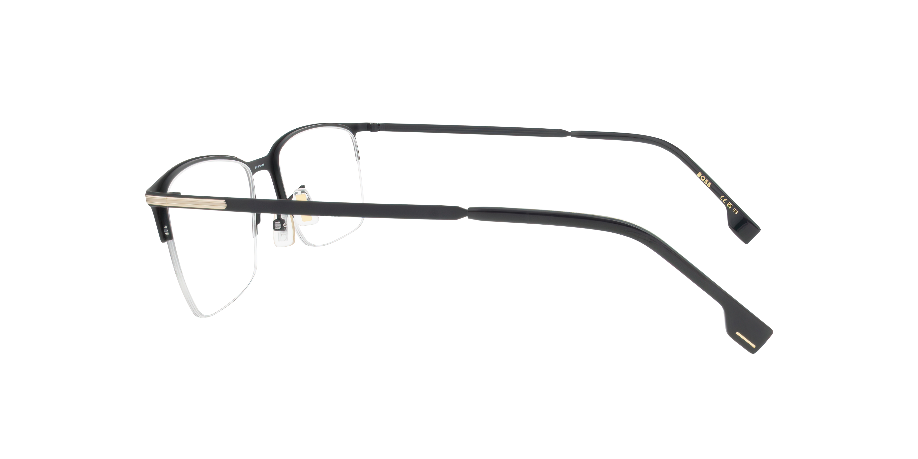 Glasses Direct ™ -BOSS 1616 & F - Rectangle Black Frame Glasses For Men