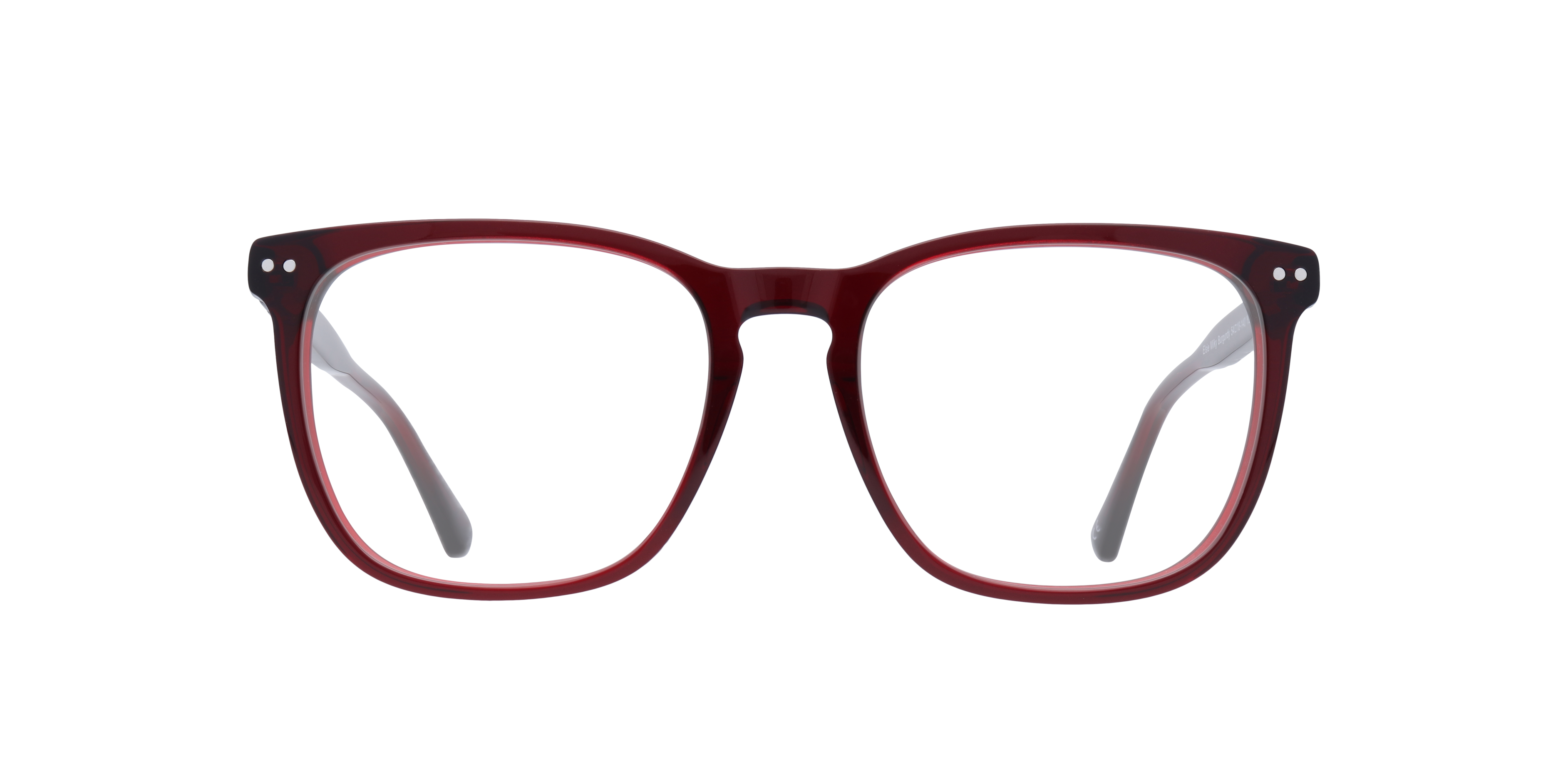 Glasses Direct ™ -Elsie Square Milky Burgundy Full Rim Eyeglasses