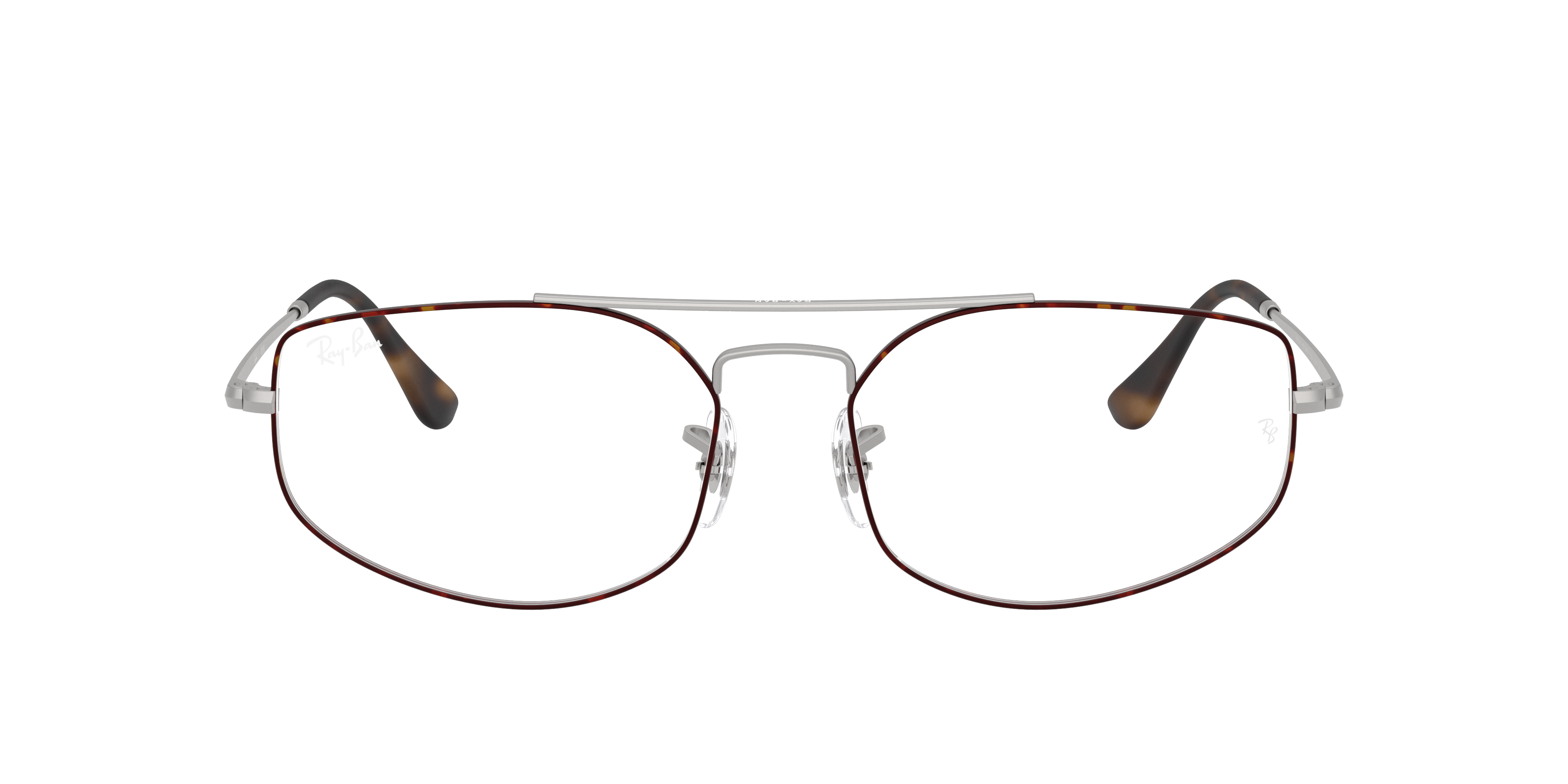 Glasses Direct ™ -RB6545 - Irregular Matte Havana On Matte Silver Frame ...