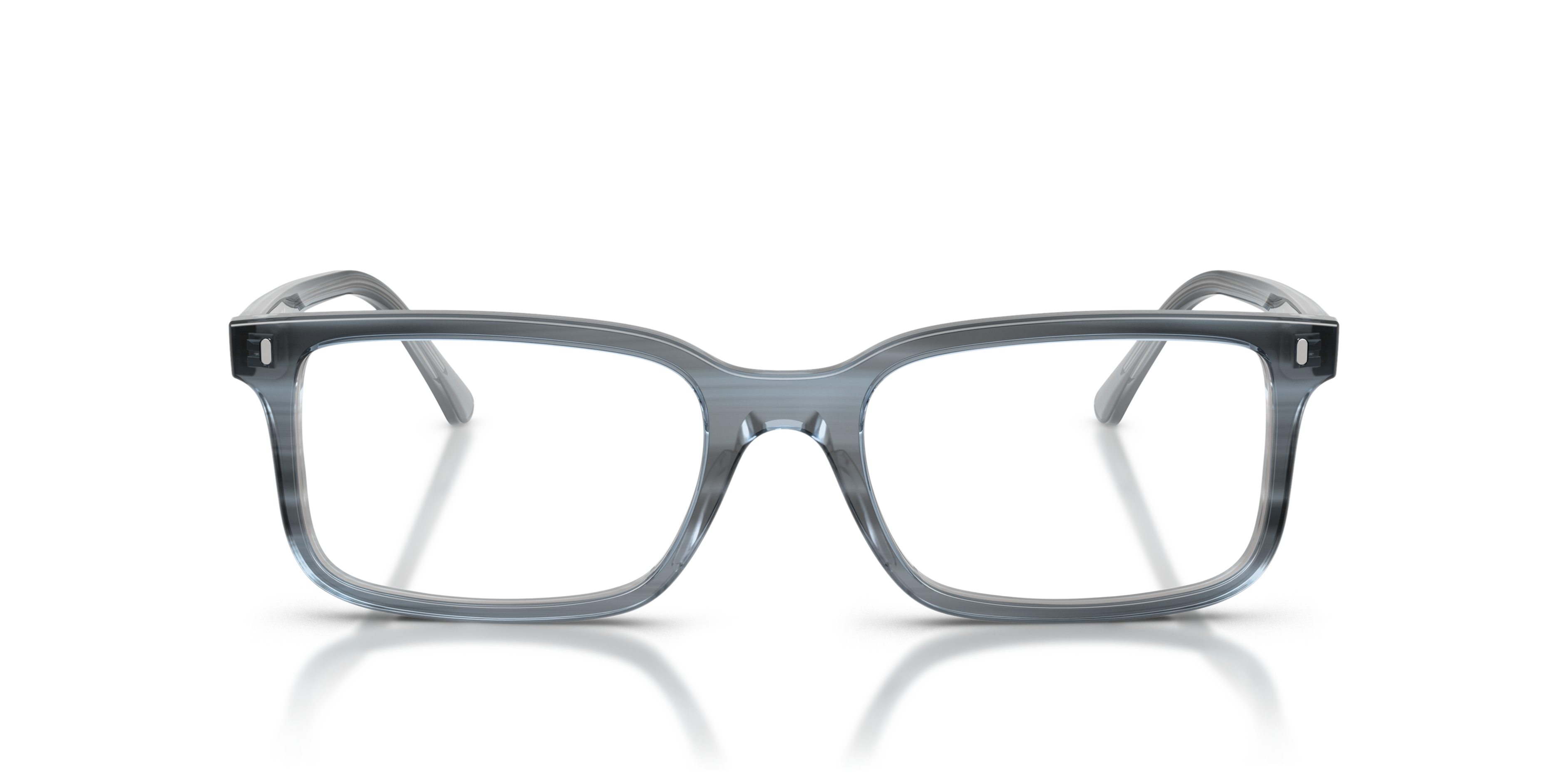Glasses Direct ™ -RB5445 - Square Striped Blue Frame Eyeglasses