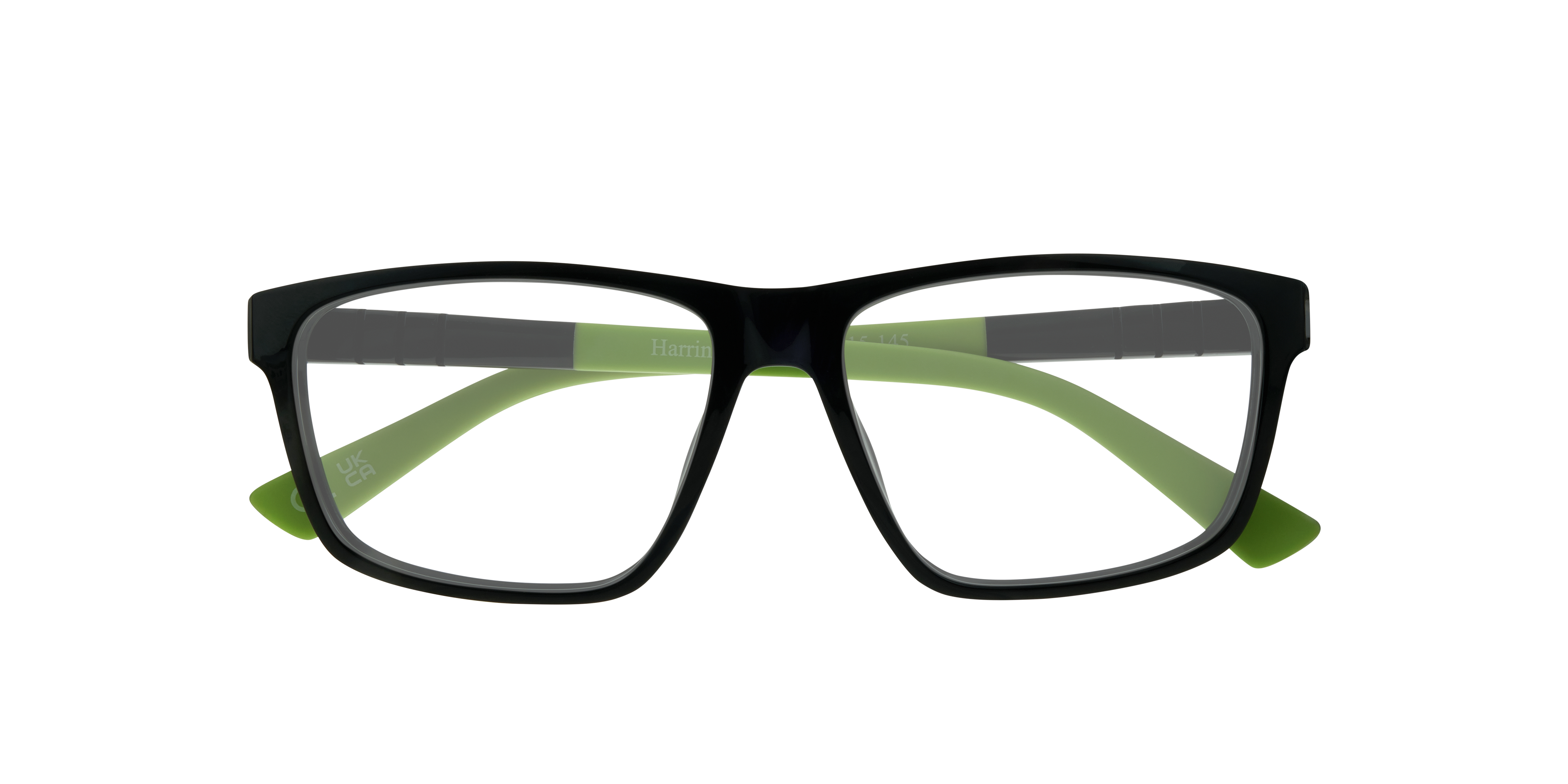 Glasses Direct ™ -Jason Rectangle Black Glasses for Men