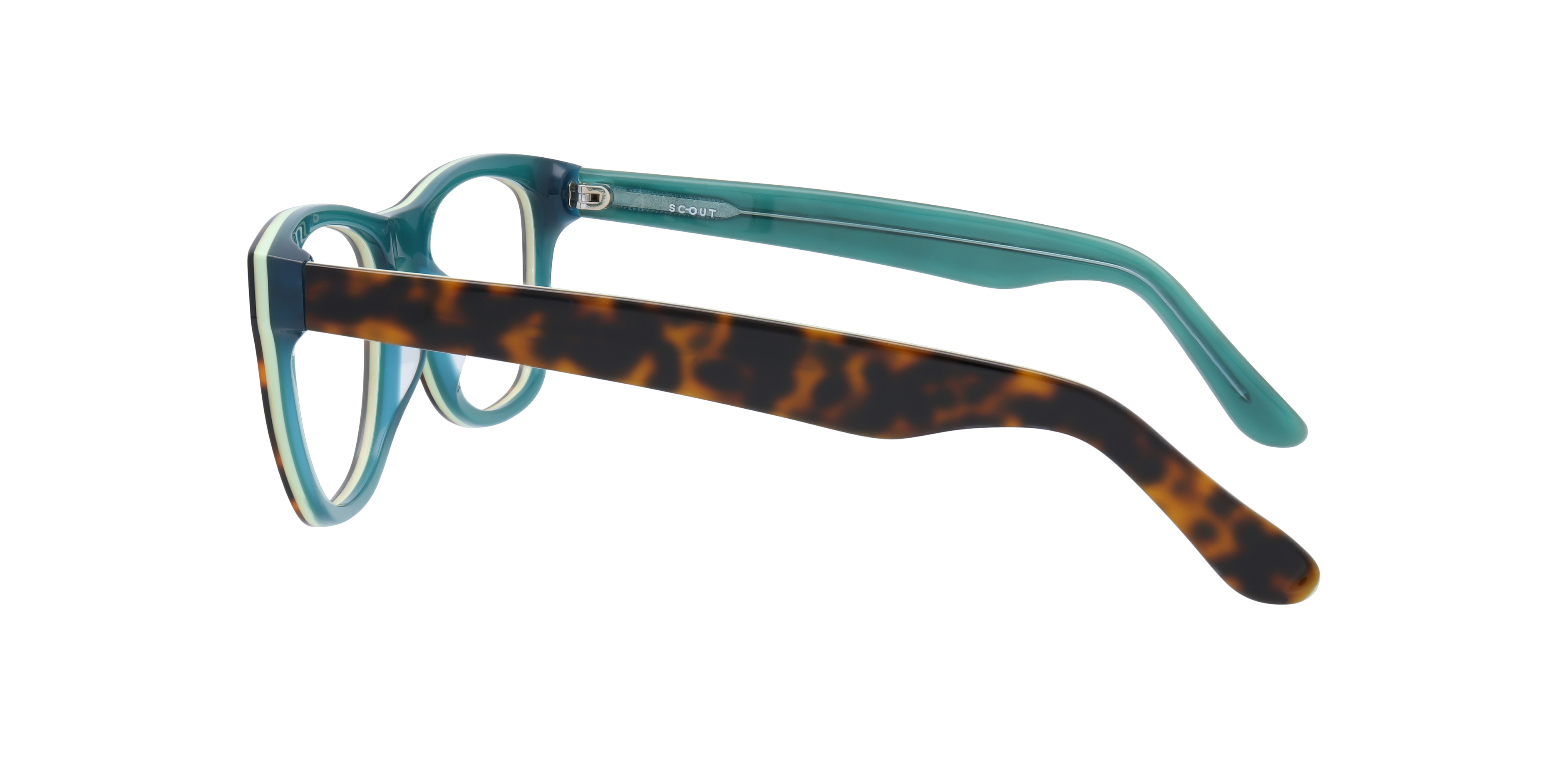 Glasses Direct ™ -Festival Square Tortoise Teal Full Rim Eyeglasses
