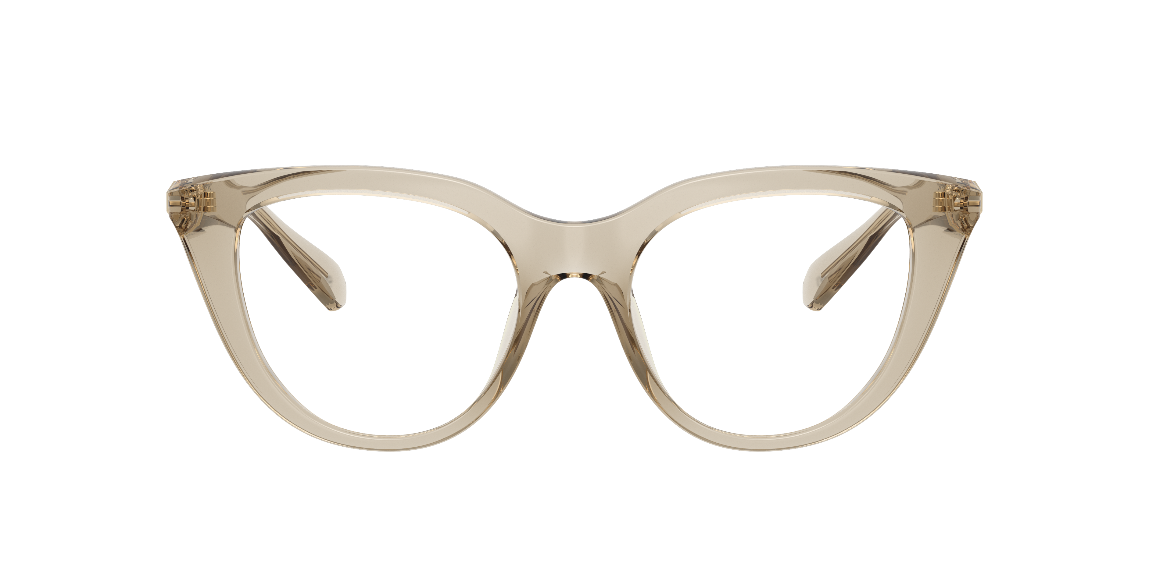 Glasses Direct ™ -SK2052 - Cat Eye Transparent Beige Frame Glasses For ...