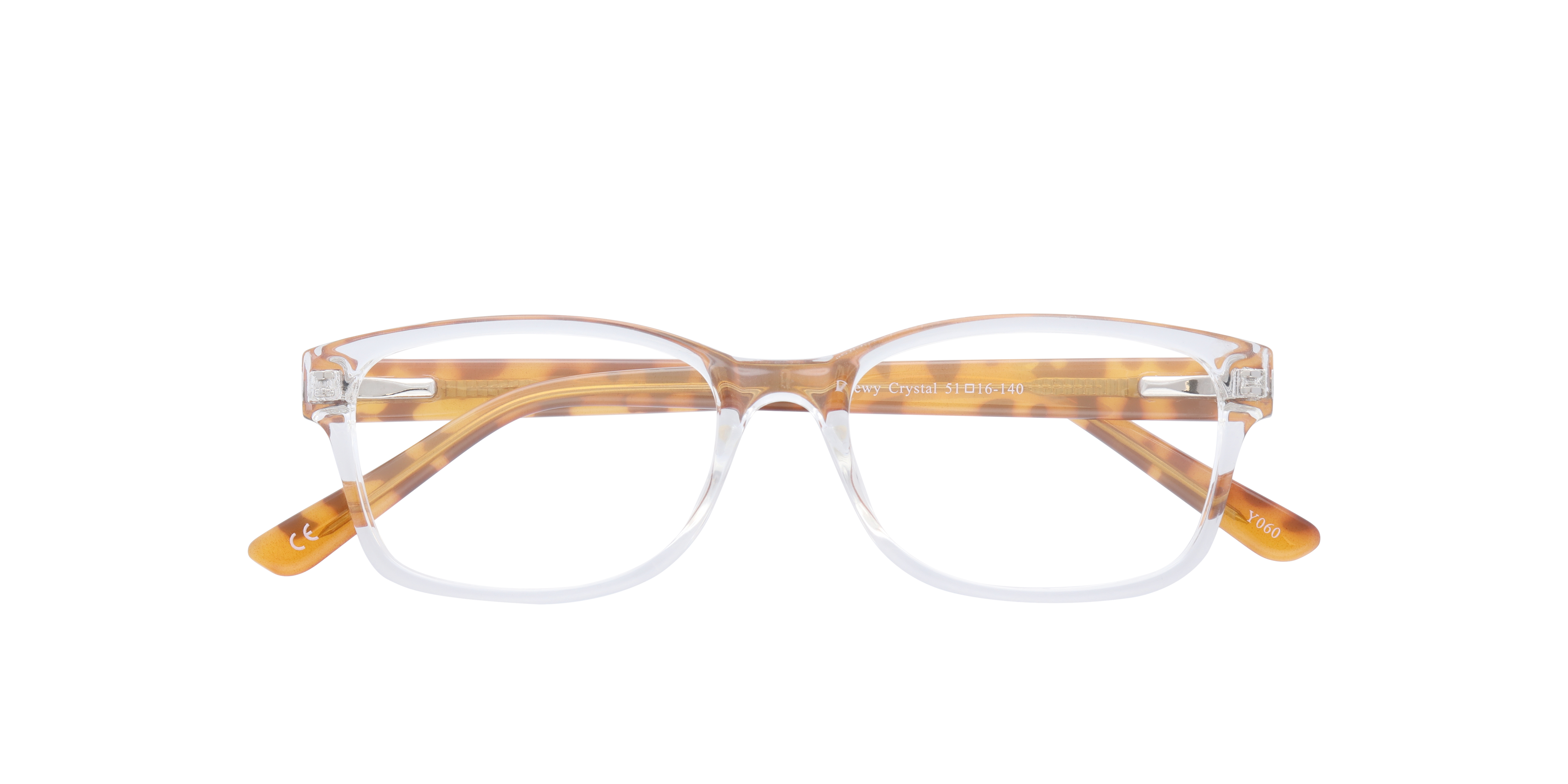 Glasses Direct ™ -Dewy Rectangle Crystal Full Rim Eyeglasses