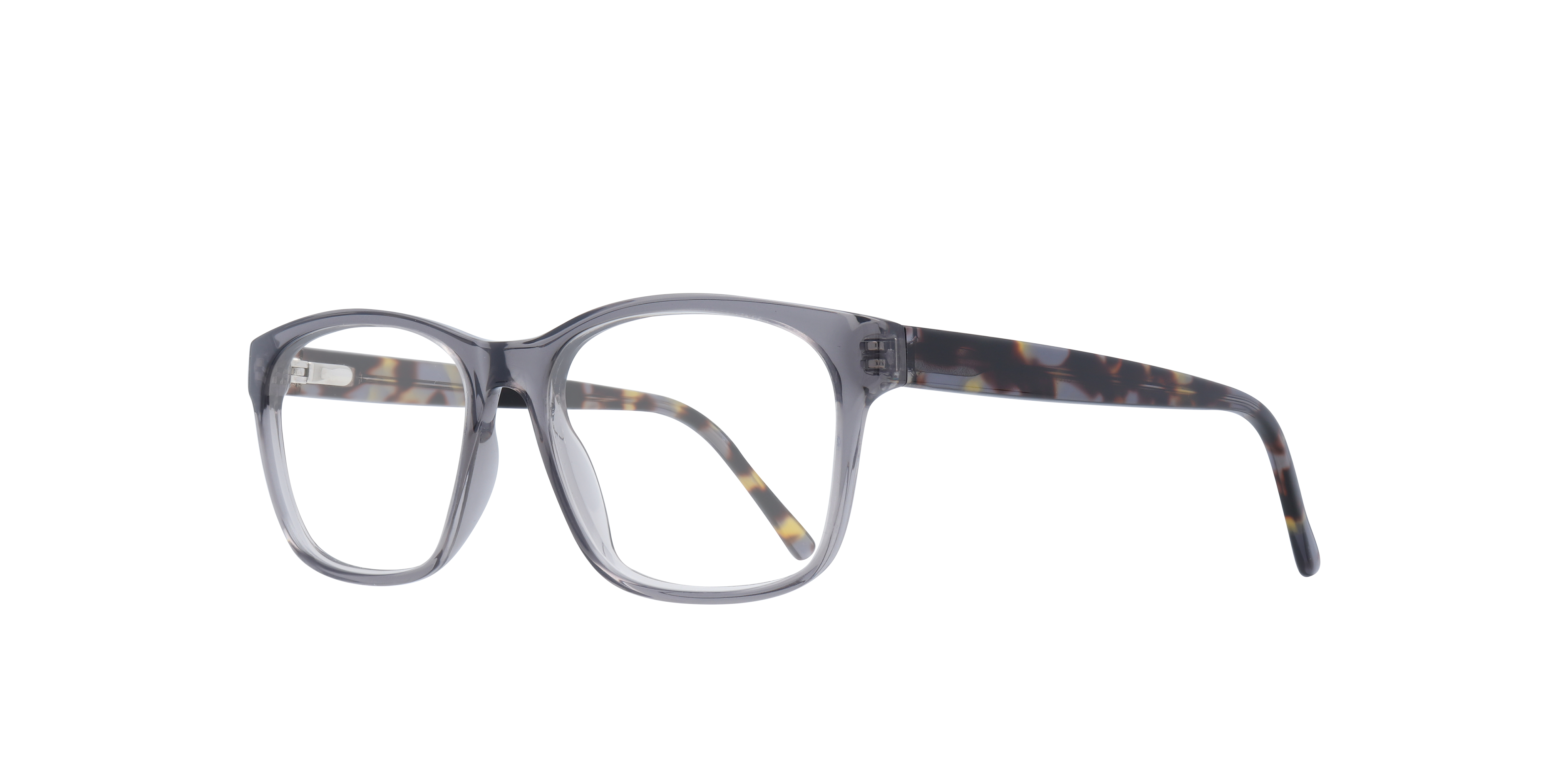 Glasses Direct ™ -Aero Rectangle Grey Full Rim Eyeglasses