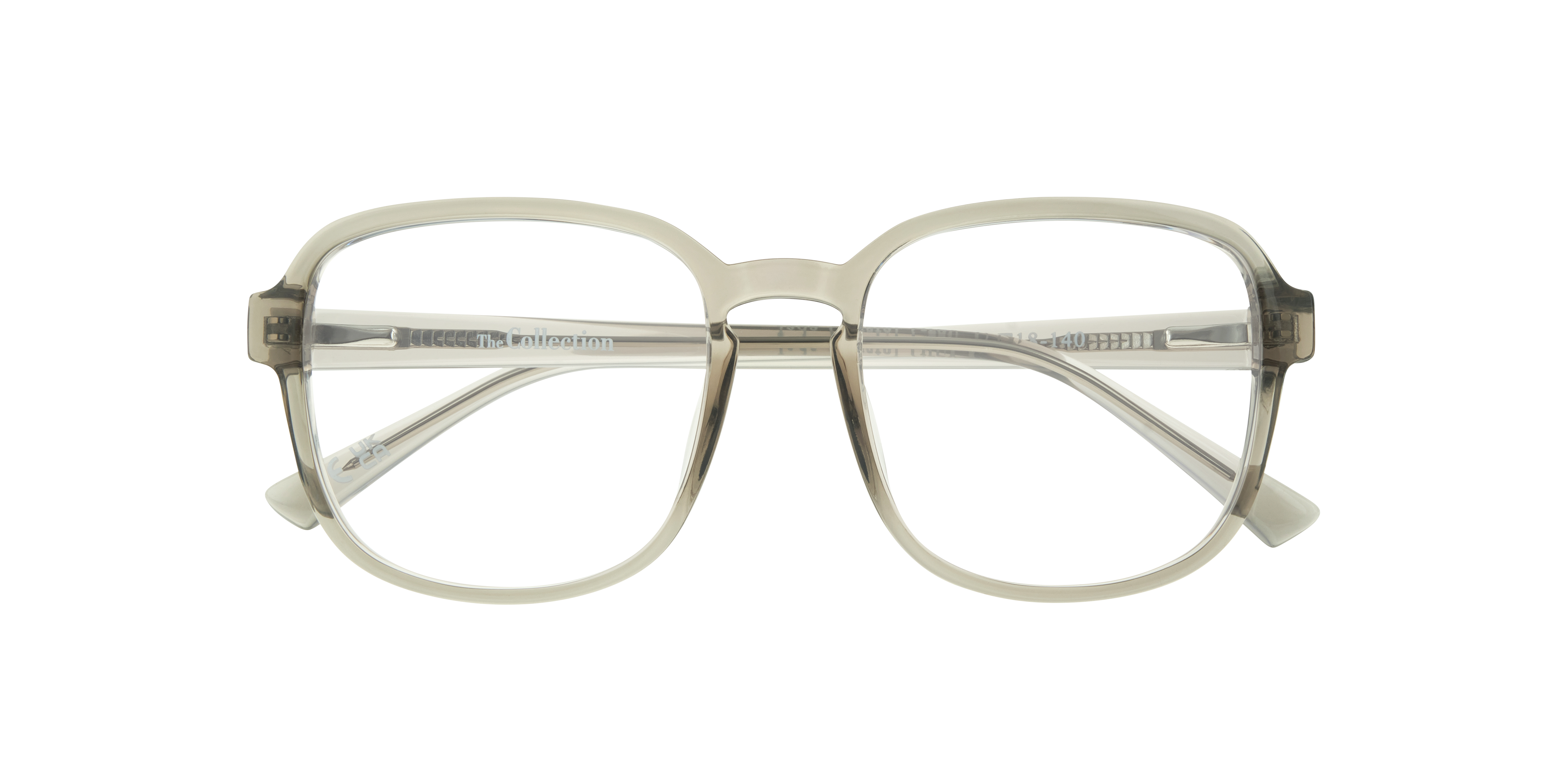 Glasses Direct ™ -Jada Square Crystal Grey Glasses for Women