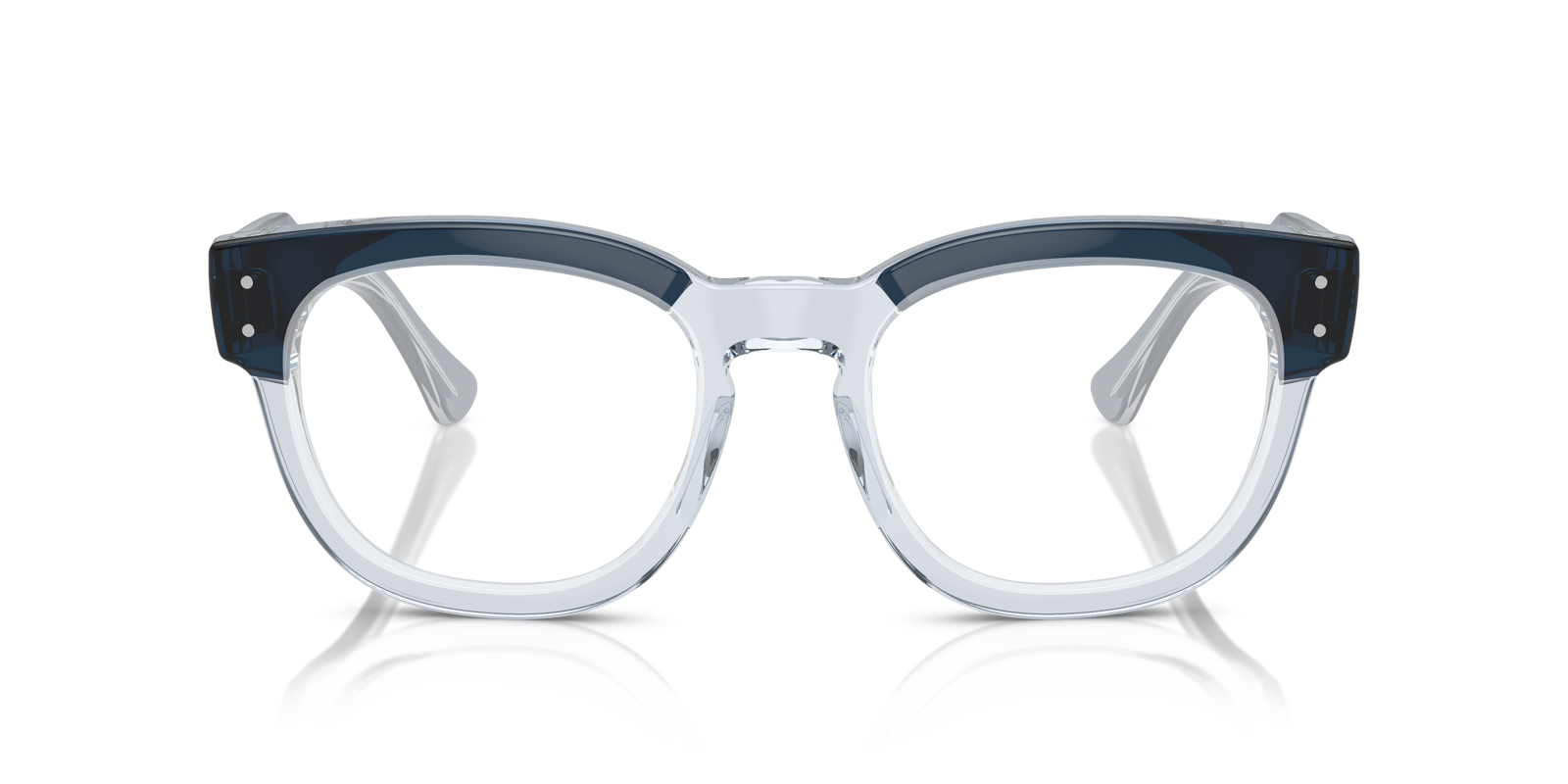 Glasses Direct ™ -RB0298V - Square Blue On Transparent Blue Frame ...
