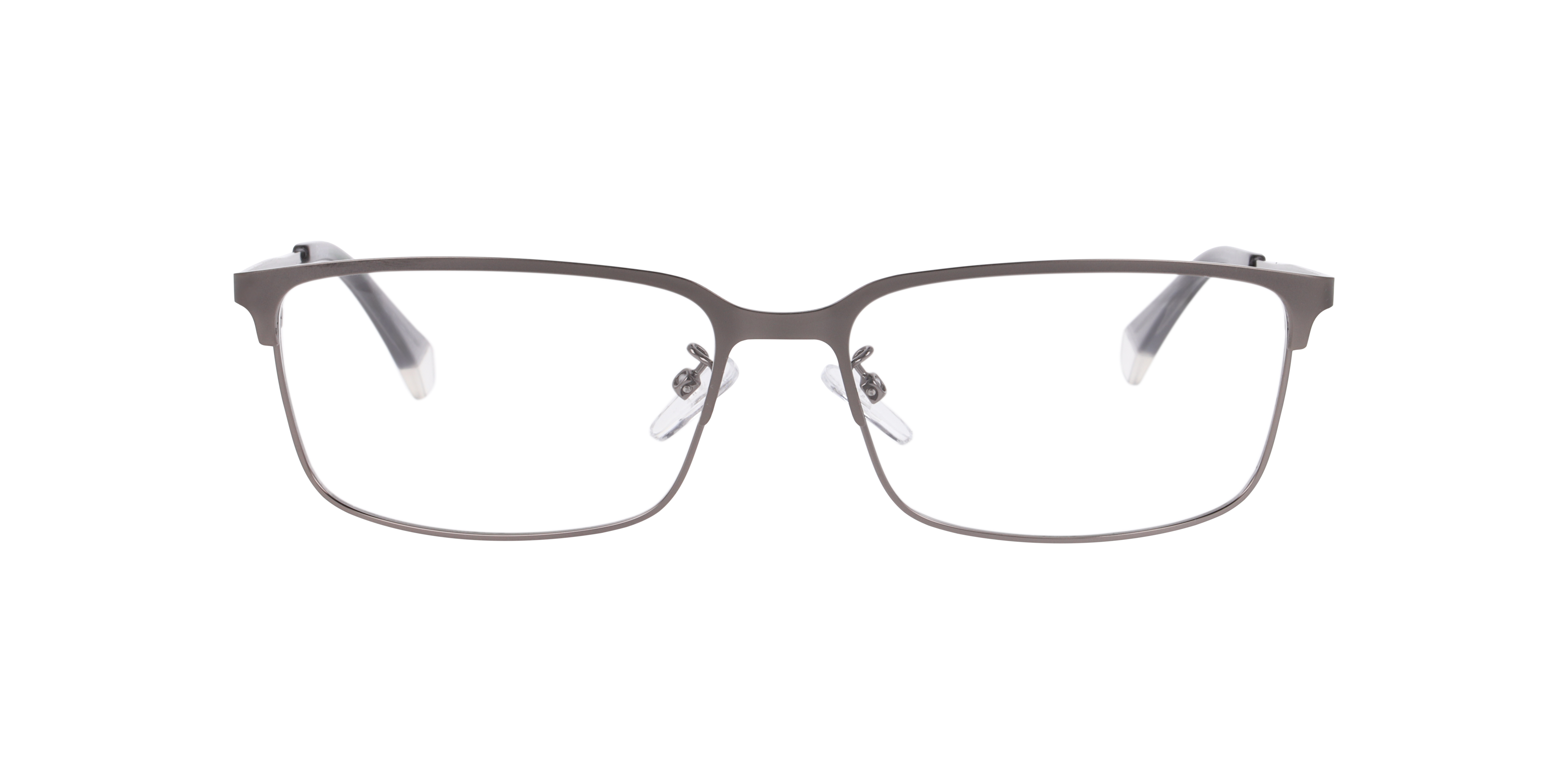 Glasses Direct ™ -PLD D583 & G Rectangle Silver Black Glasses for Men