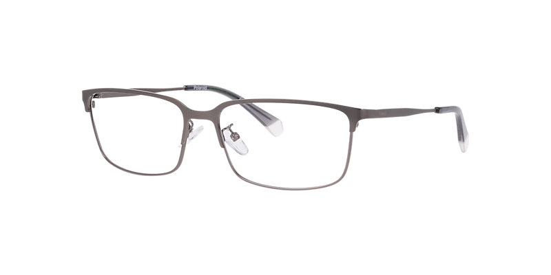 Glasses Direct ™ -PLD D583 & G Rectangle Silver Black Glasses for Men