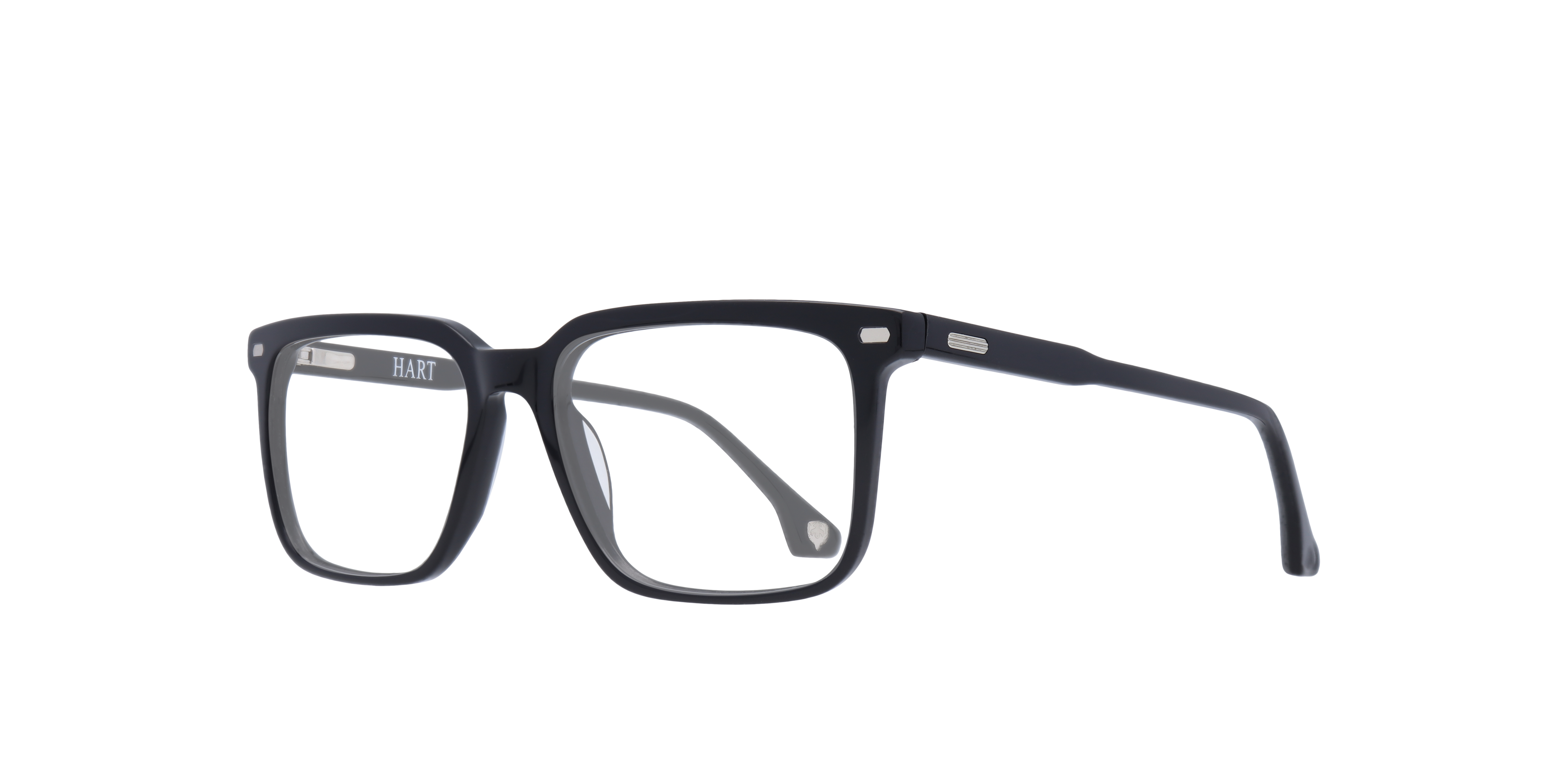 Glasses Direct ™ -Gunner Rectangle Black Glasses for Men