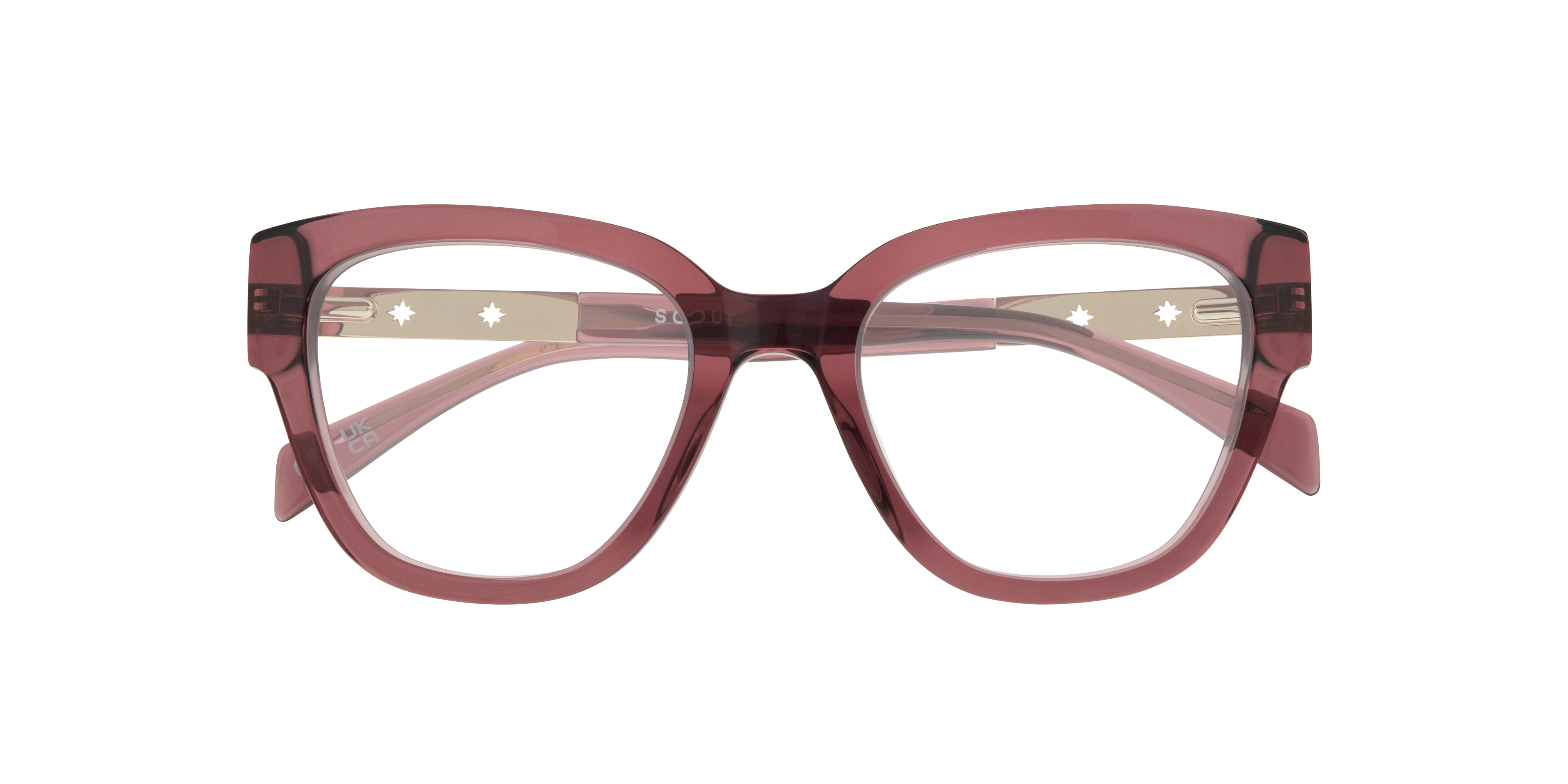 Glasses Direct ™ -Kenzie Cat Eye Translucent Pink Glasses for Women